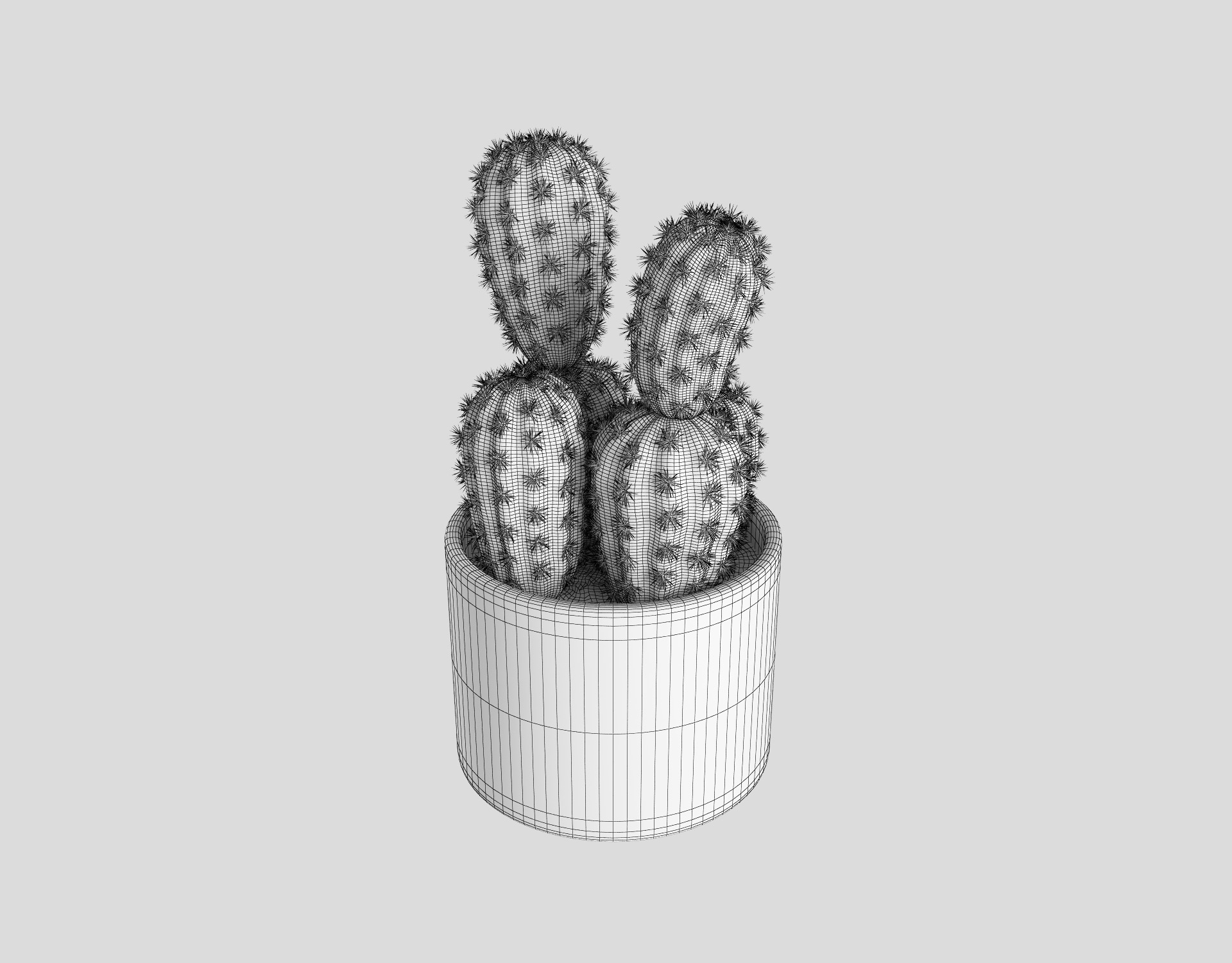 Cactus pot 3D model - TurboSquid 1676729