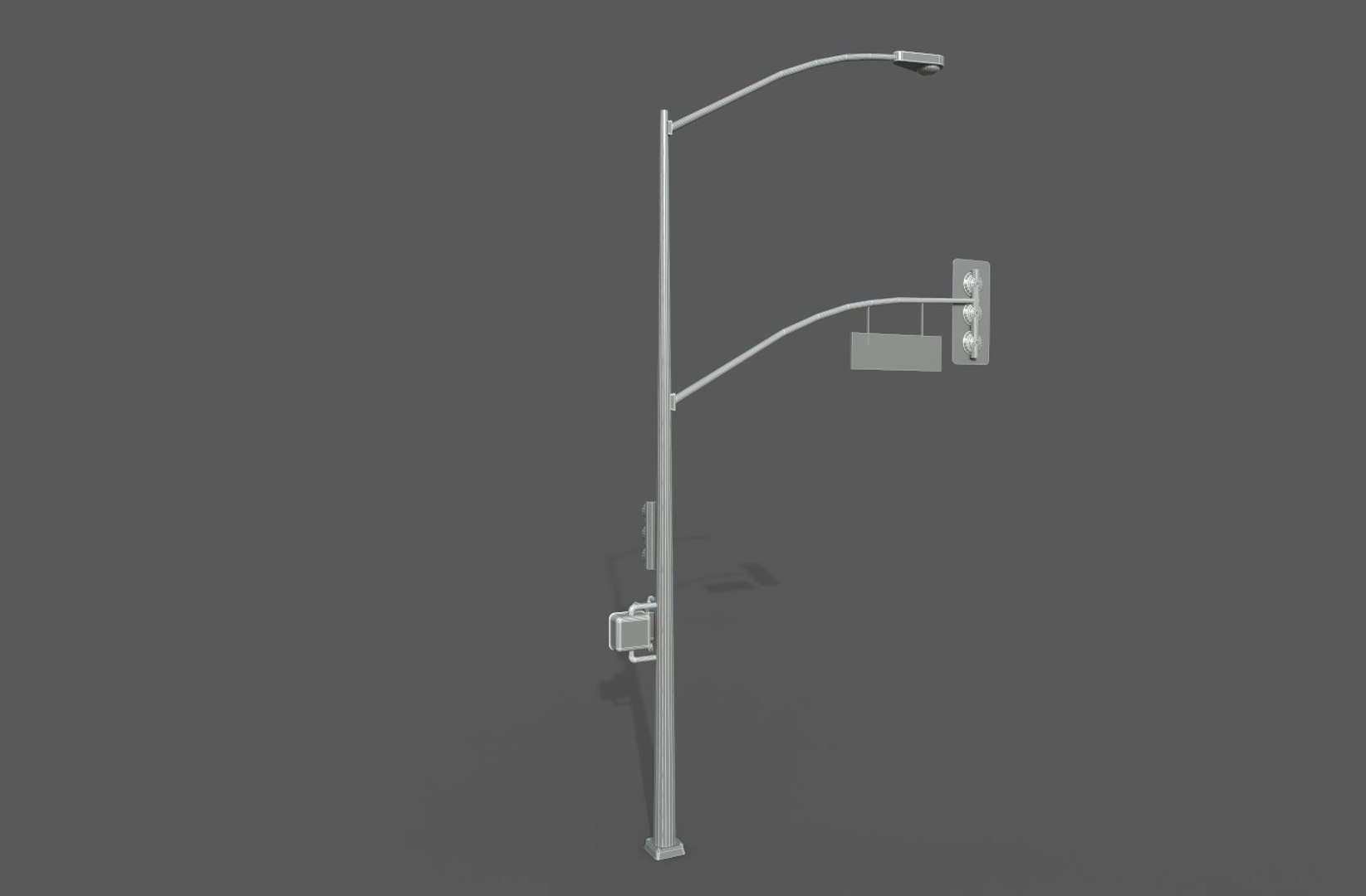 3D light post - TurboSquid 1421481