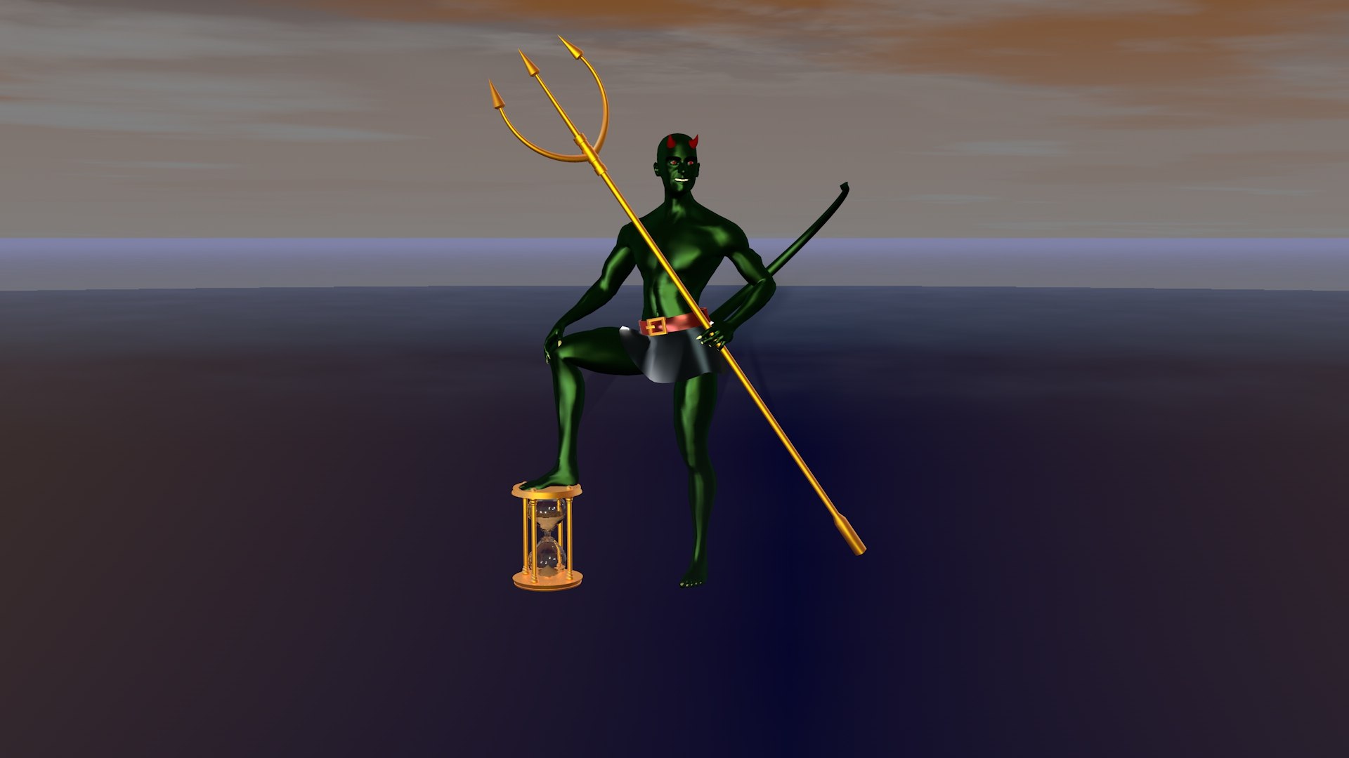 Devil Demon Hourglass 3D Model - TurboSquid 1689986