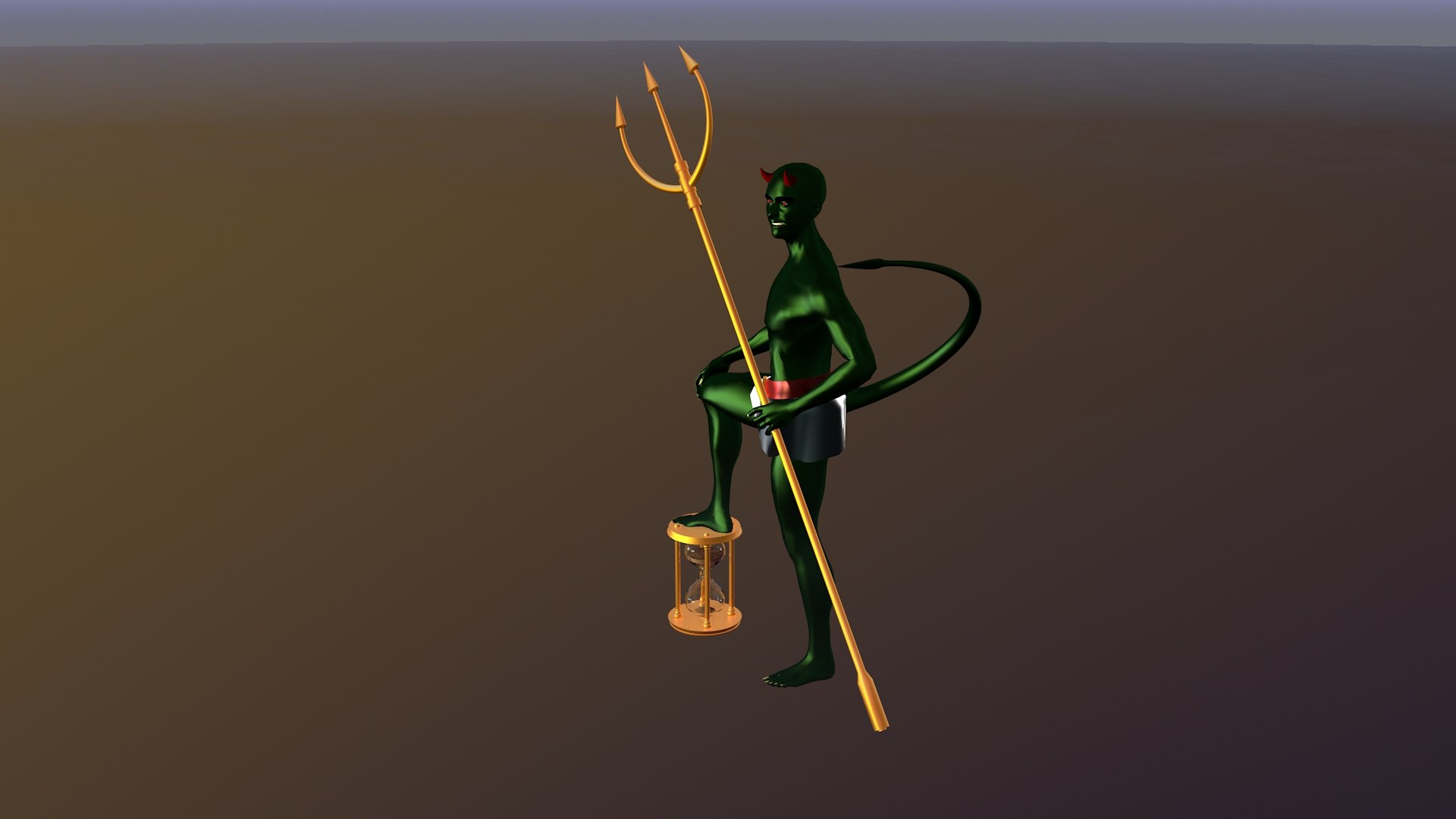Devil Demon Hourglass 3D Model - TurboSquid 1689986