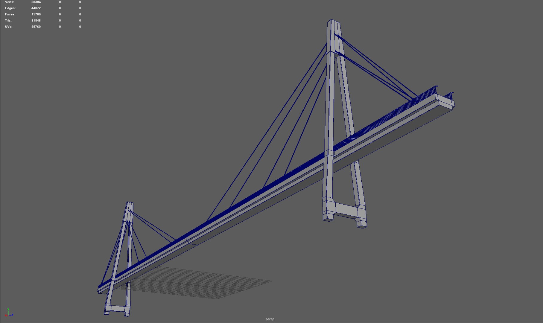 Footbridge Model - TurboSquid 2058864