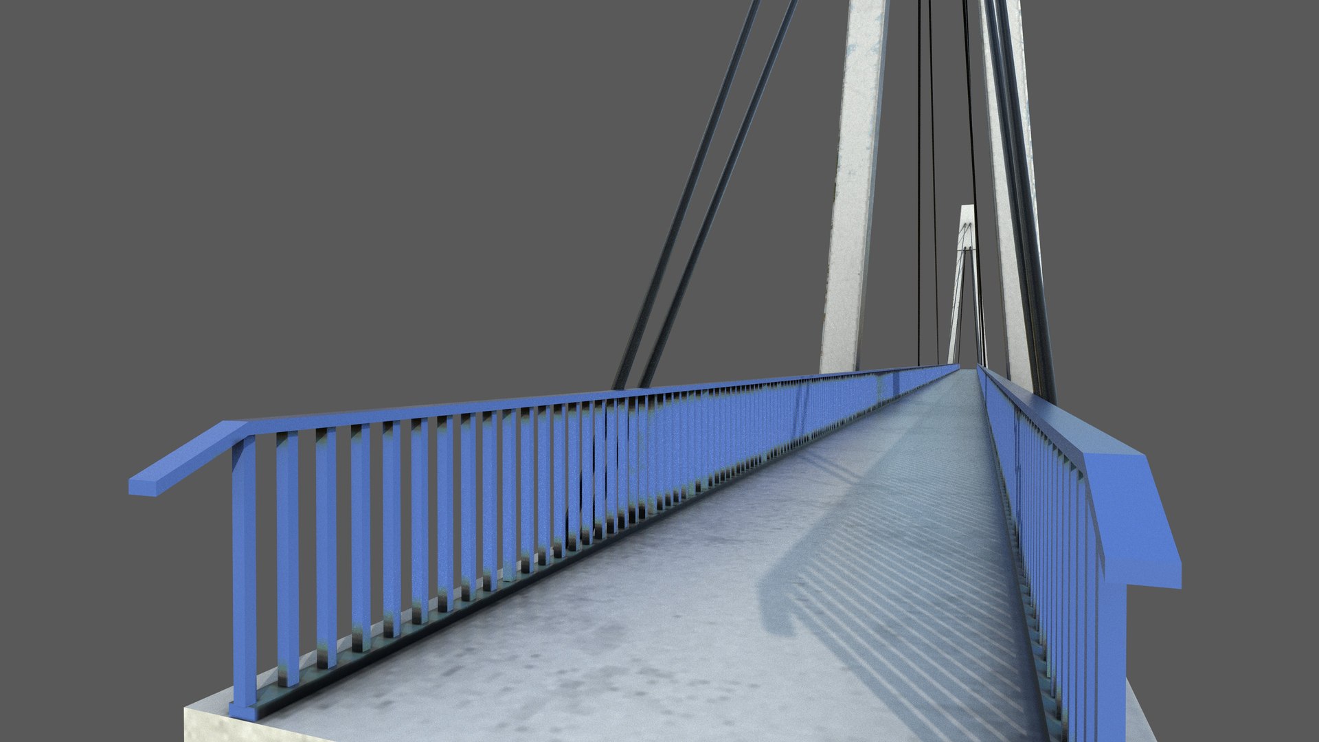 Footbridge Model - TurboSquid 2058864