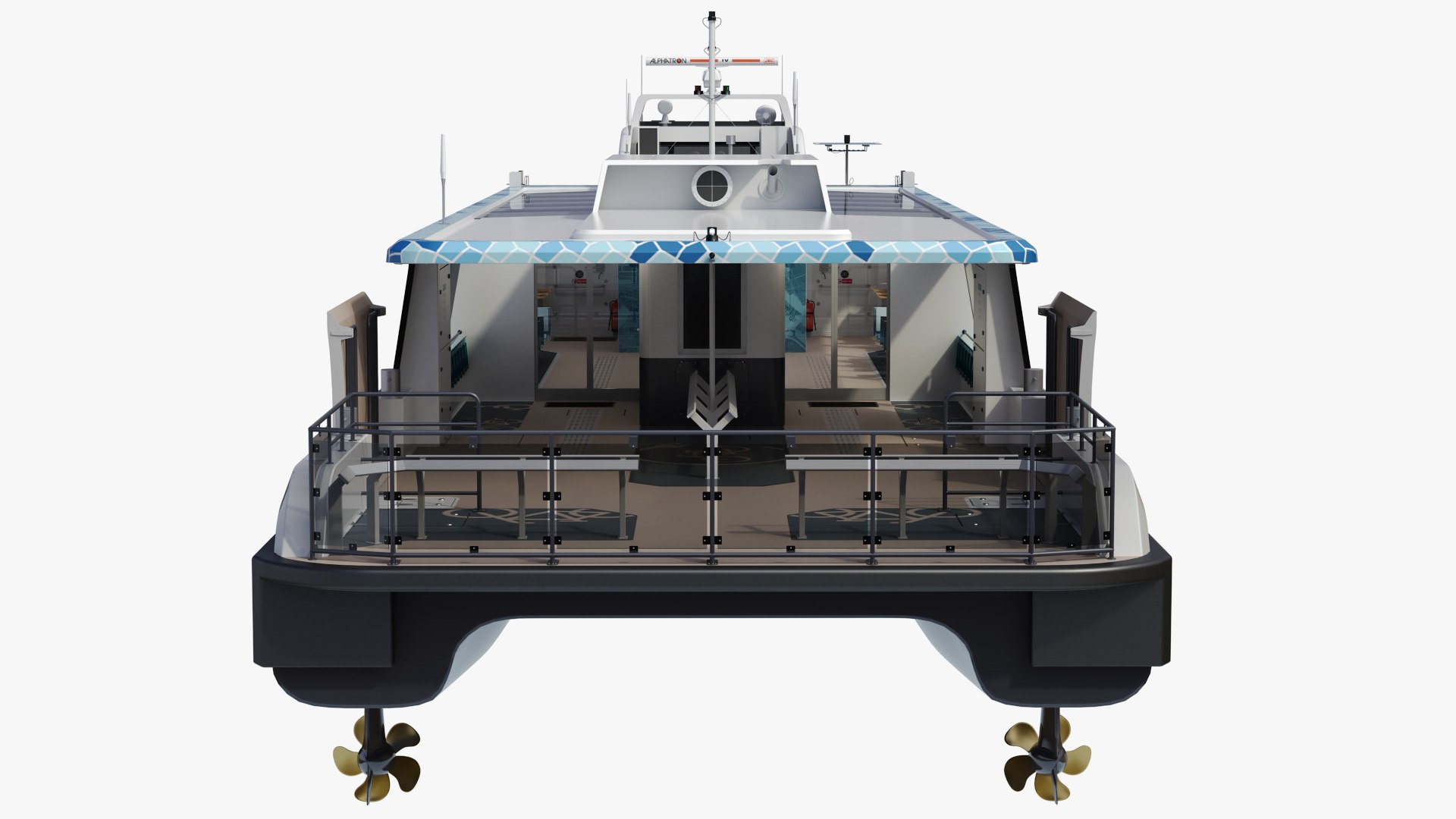 Waterbus Blue Rotterdam Damen 2907 3D Model - TurboSquid 2184433