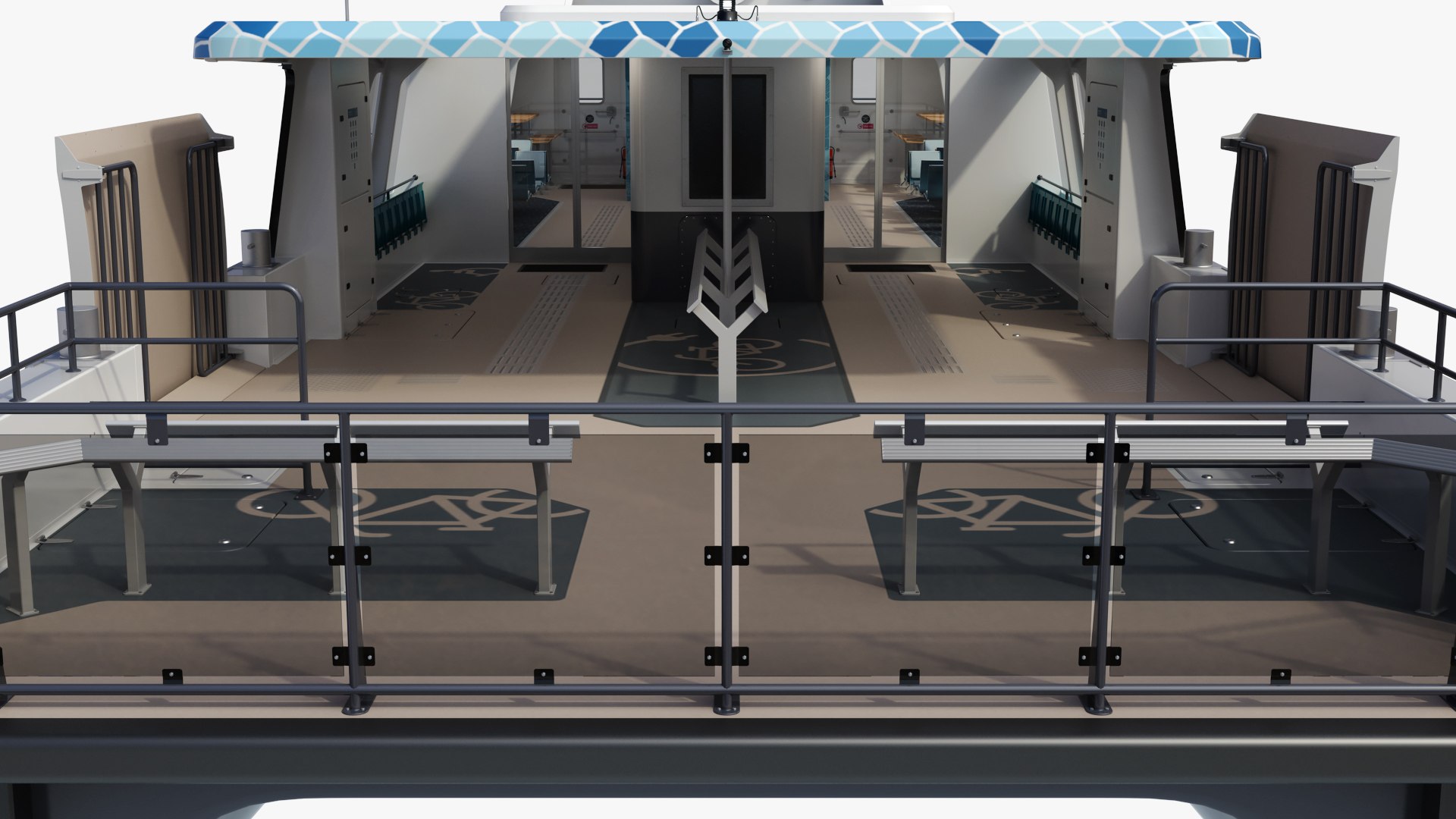 Waterbus Blue Rotterdam Damen 2907 3D Model - TurboSquid 2184433