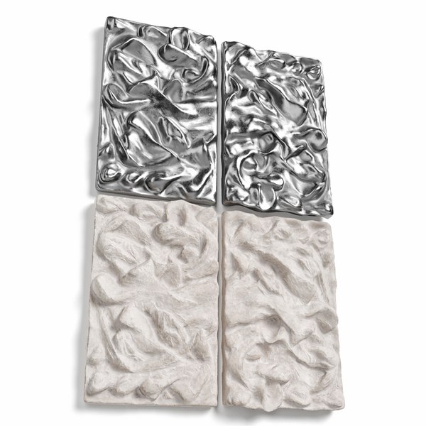 3D model Relief metal and plaster wall panel - TurboSquid 1950990