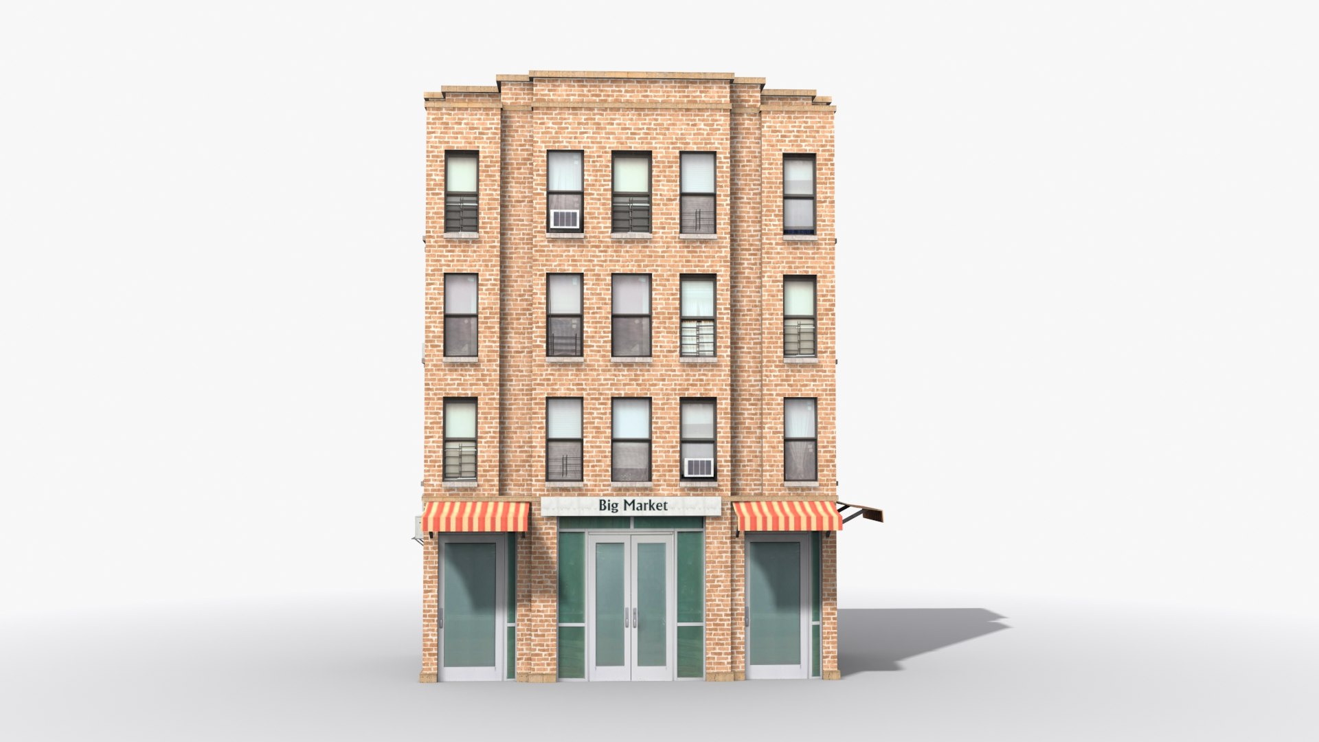 Apartment Building X21 Model - TurboSquid 1814541