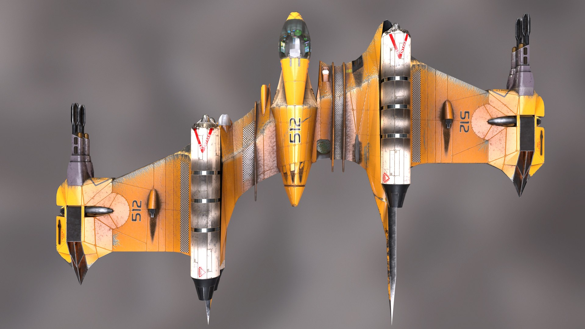 T-fighter Superiority Fighter 3D Model - TurboSquid 1578190