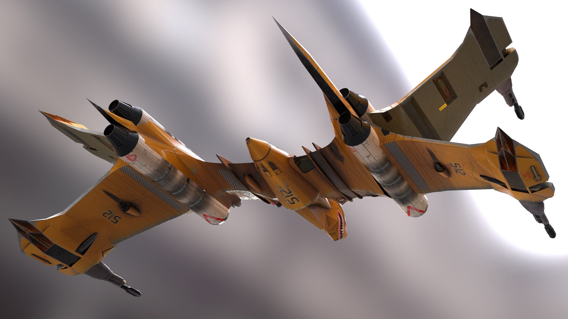 T-fighter Superiority Fighter 3D Model - TurboSquid 1578190