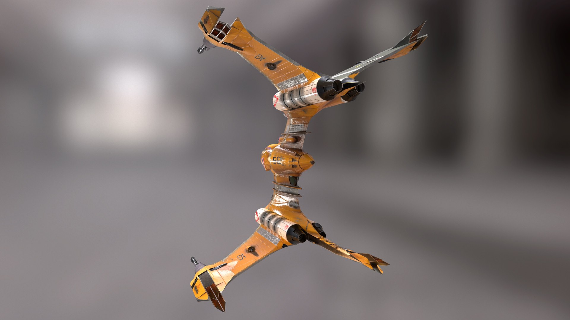 T-fighter Superiority Fighter 3D Model - TurboSquid 1578190