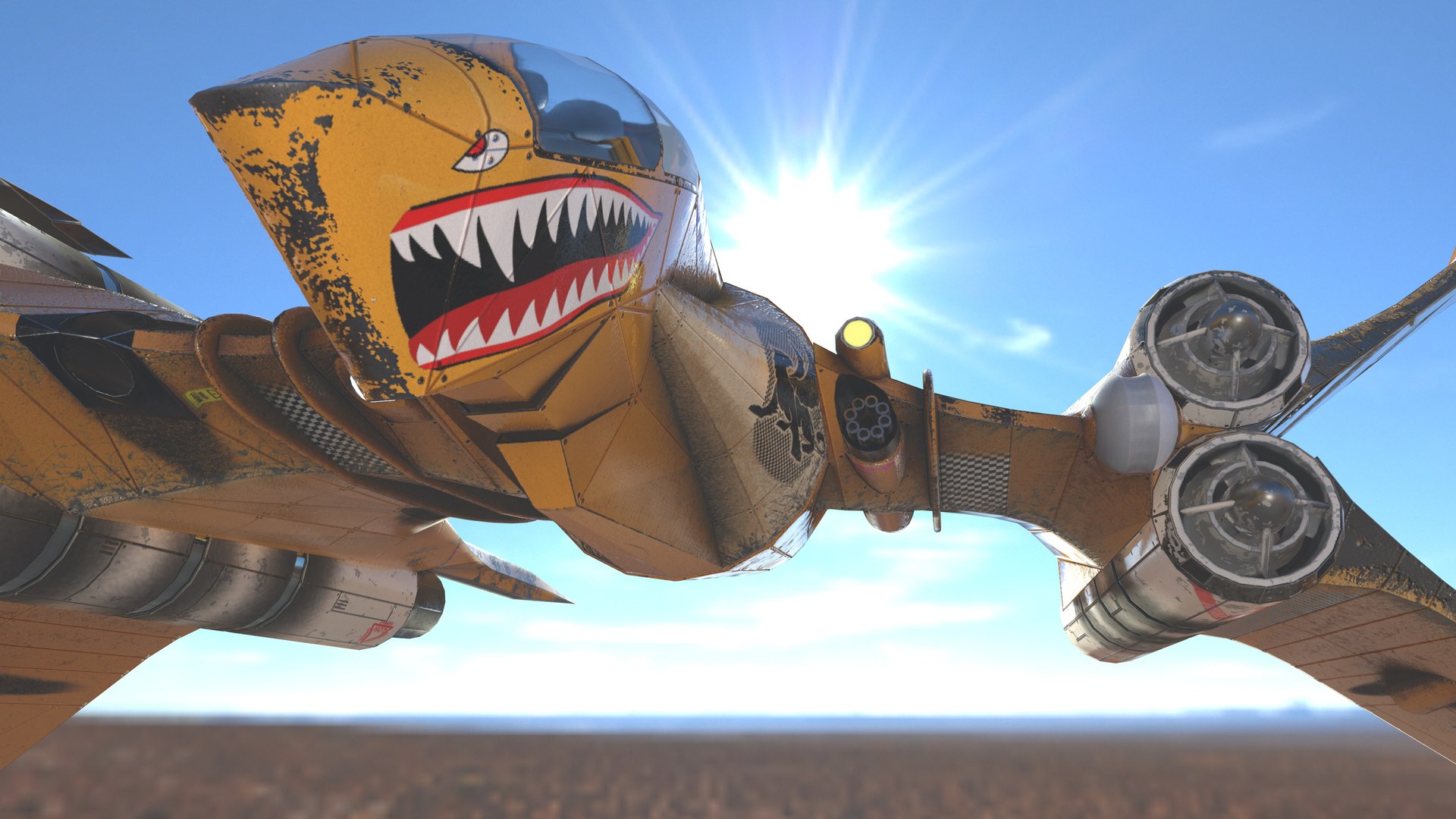 T-fighter Superiority Fighter 3D Model - TurboSquid 1578190