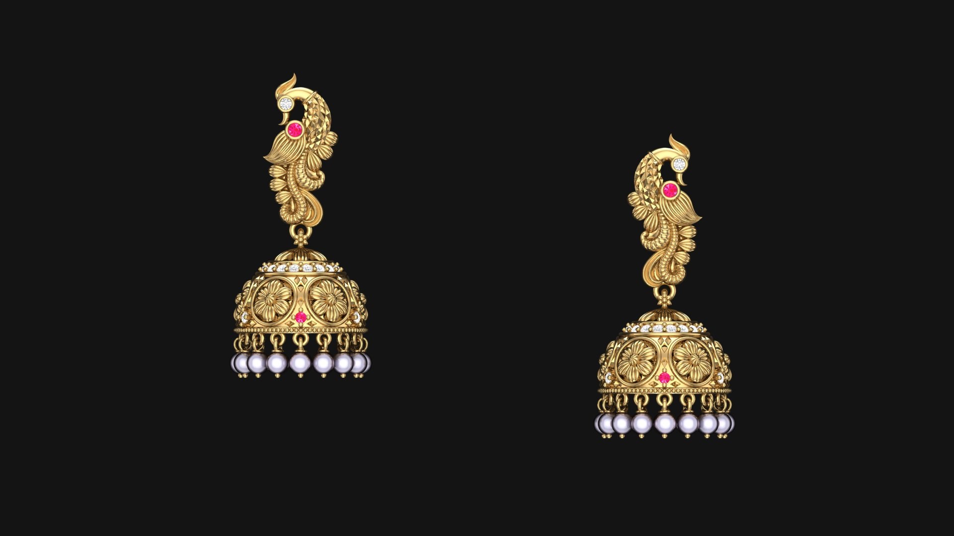 Jhumka 3D Model - TurboSquid 2254676