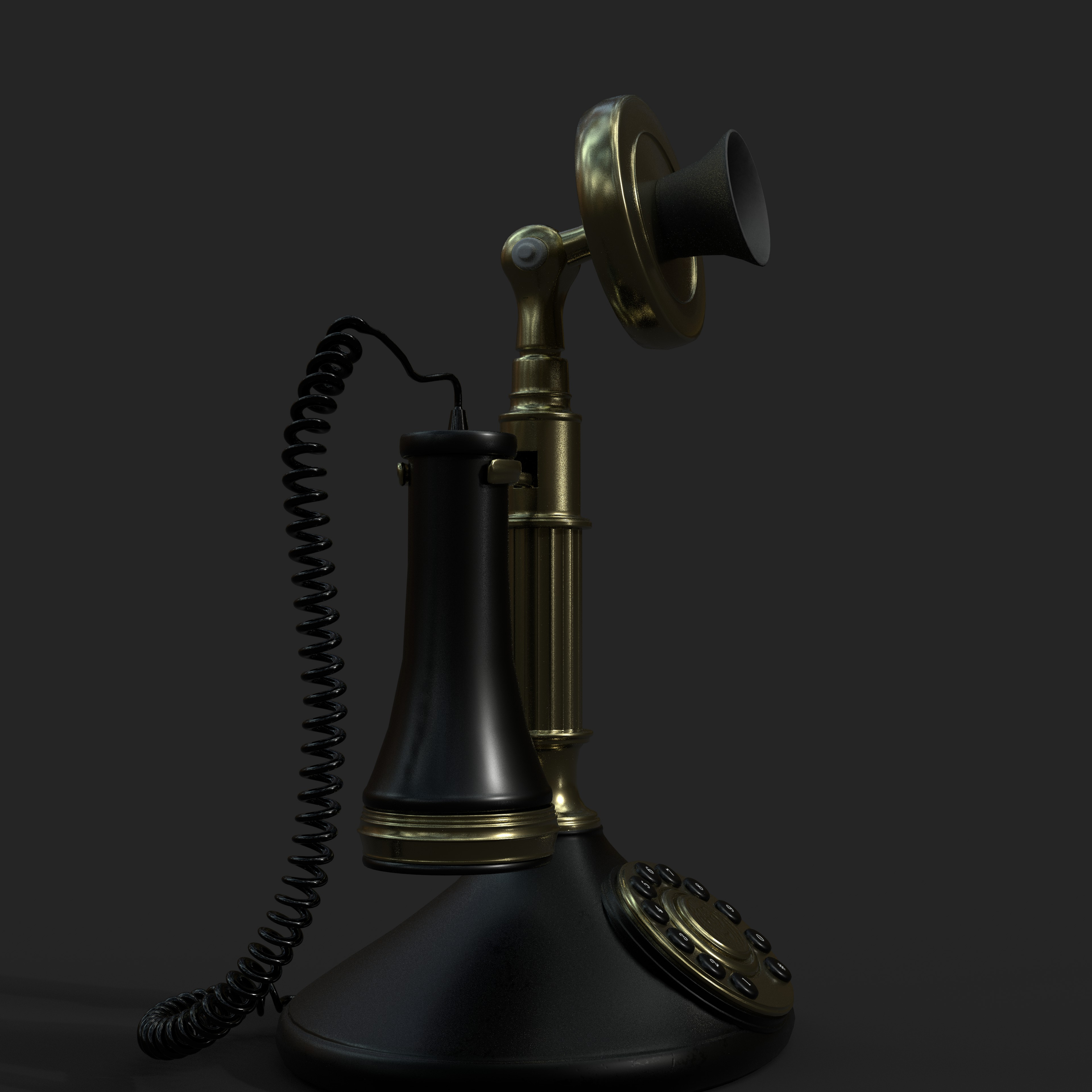 modelo 3d vintage phone gratis - TurboSquid 1988108
