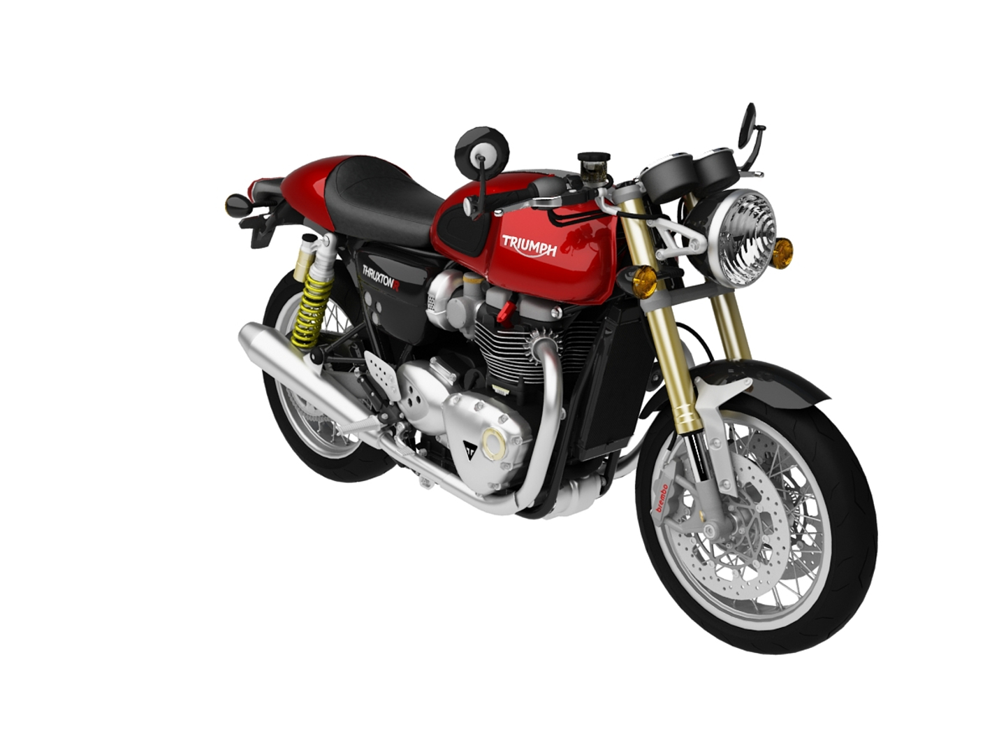 3d Triumph Thruxton R 2016 Model