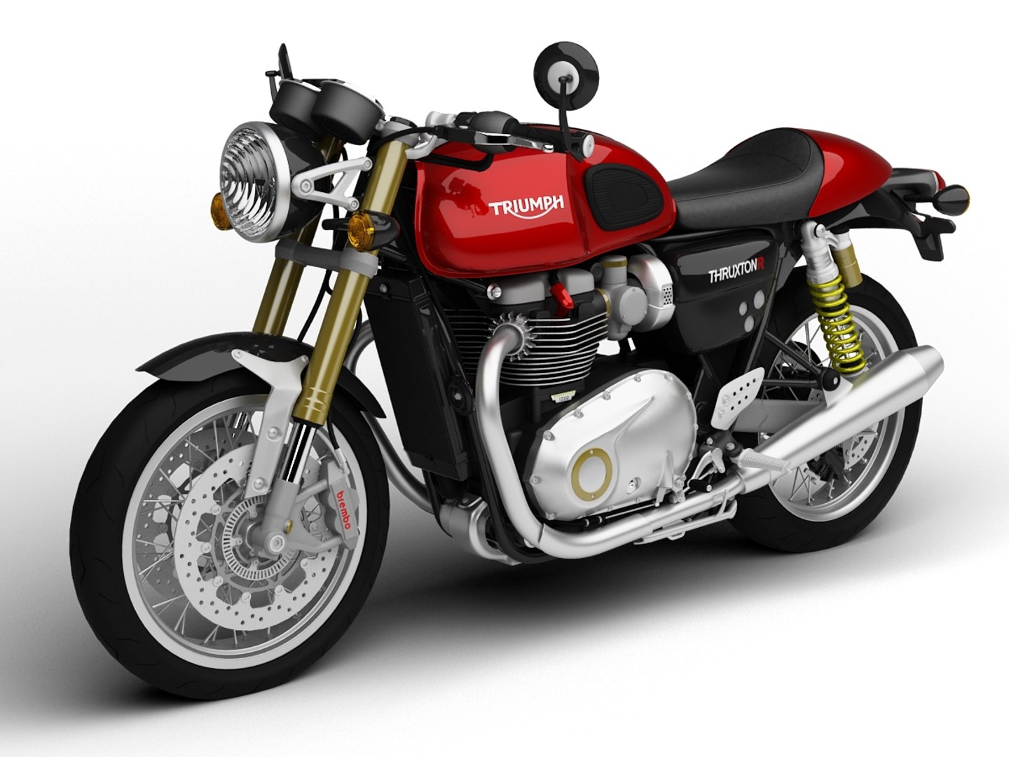 3d Triumph Thruxton R 2016 Model