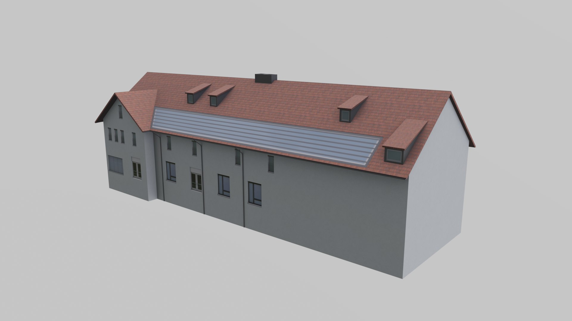 3D Model German Commercial Building Game Ready PBR With LODs ...