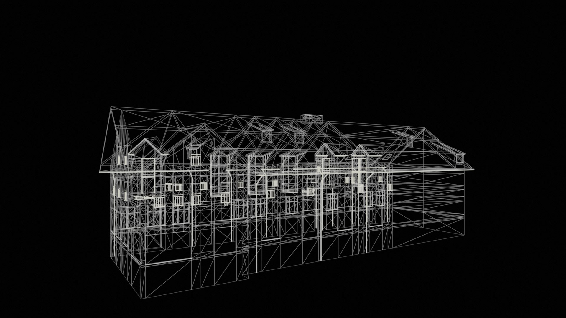 3D Model German Commercial Building Game Ready PBR With LODs ...