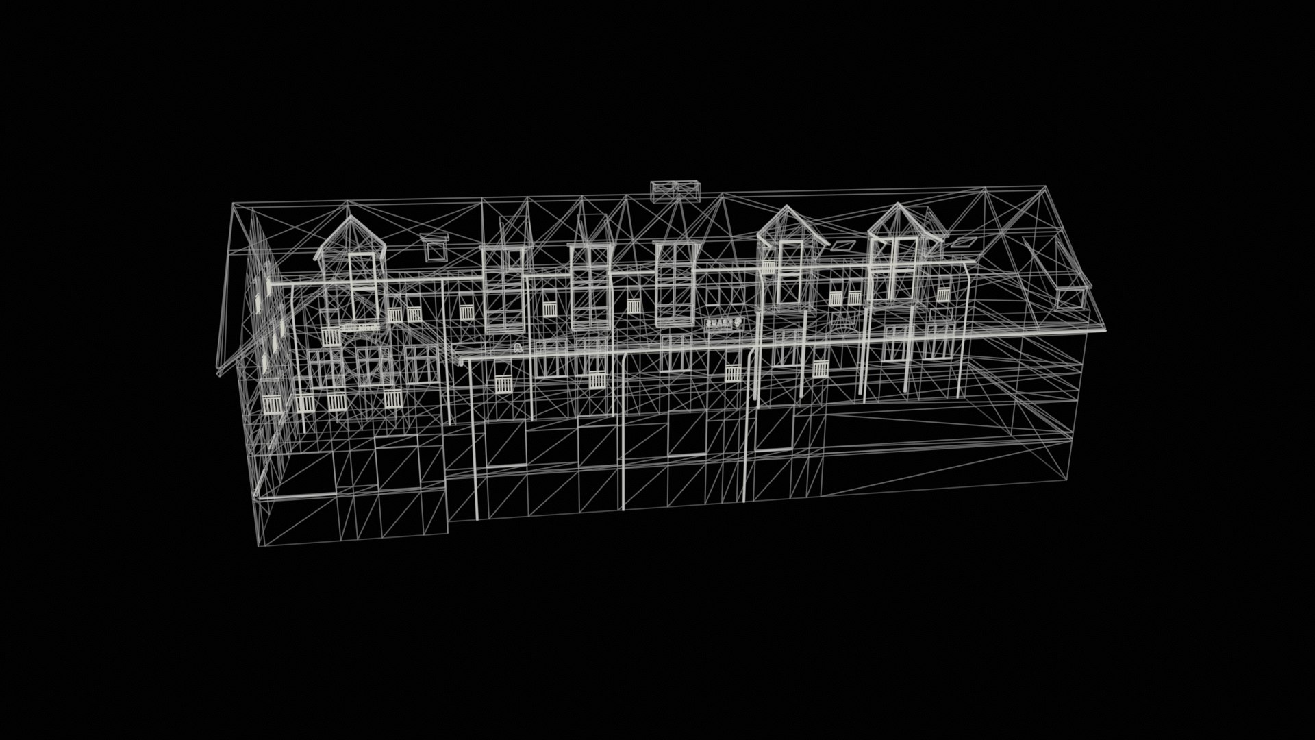 3D Model German Commercial Building Game Ready PBR With LODs ...
