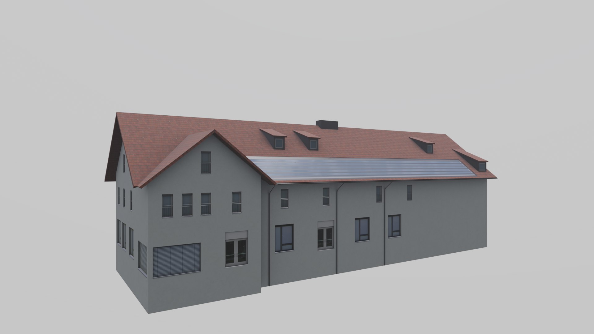 3D Model German Commercial Building Game Ready PBR With LODs ...