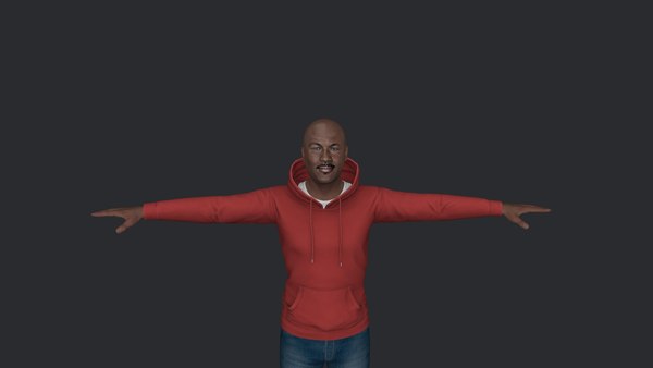modelo 3d Jugadores de la NBA Michael Jordan Personaje 3D hiperrealista ...