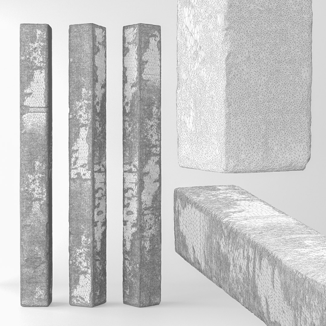 3D Column Concrete Model - TurboSquid 1237605