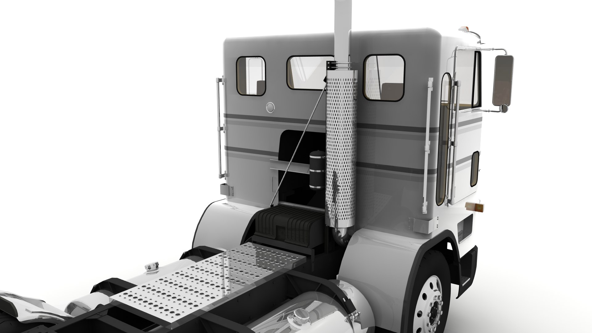 Freightliner FLA Daycab SBFA 3D - TurboSquid 1729830