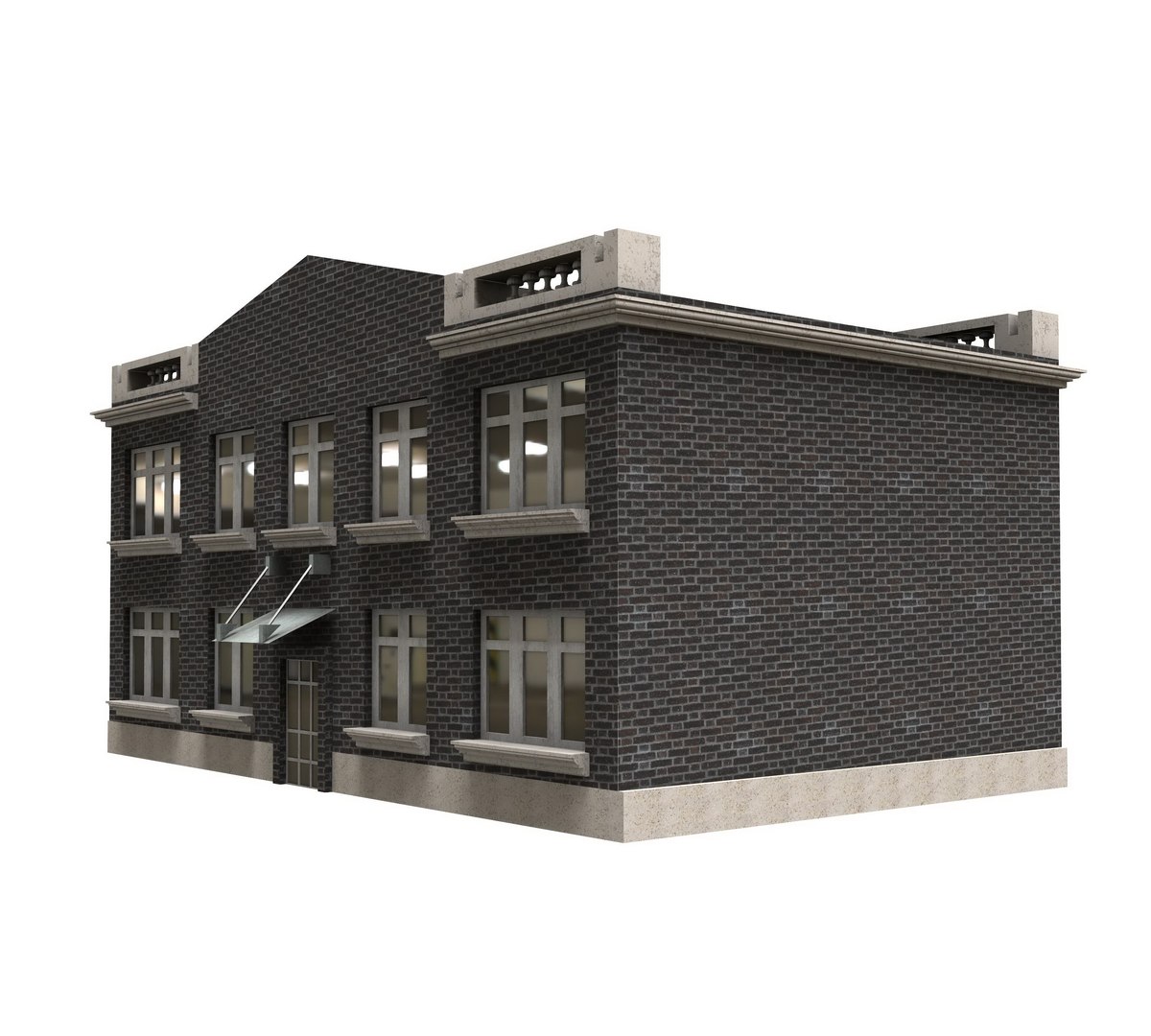 3D Colonial House Model - TurboSquid 1687612