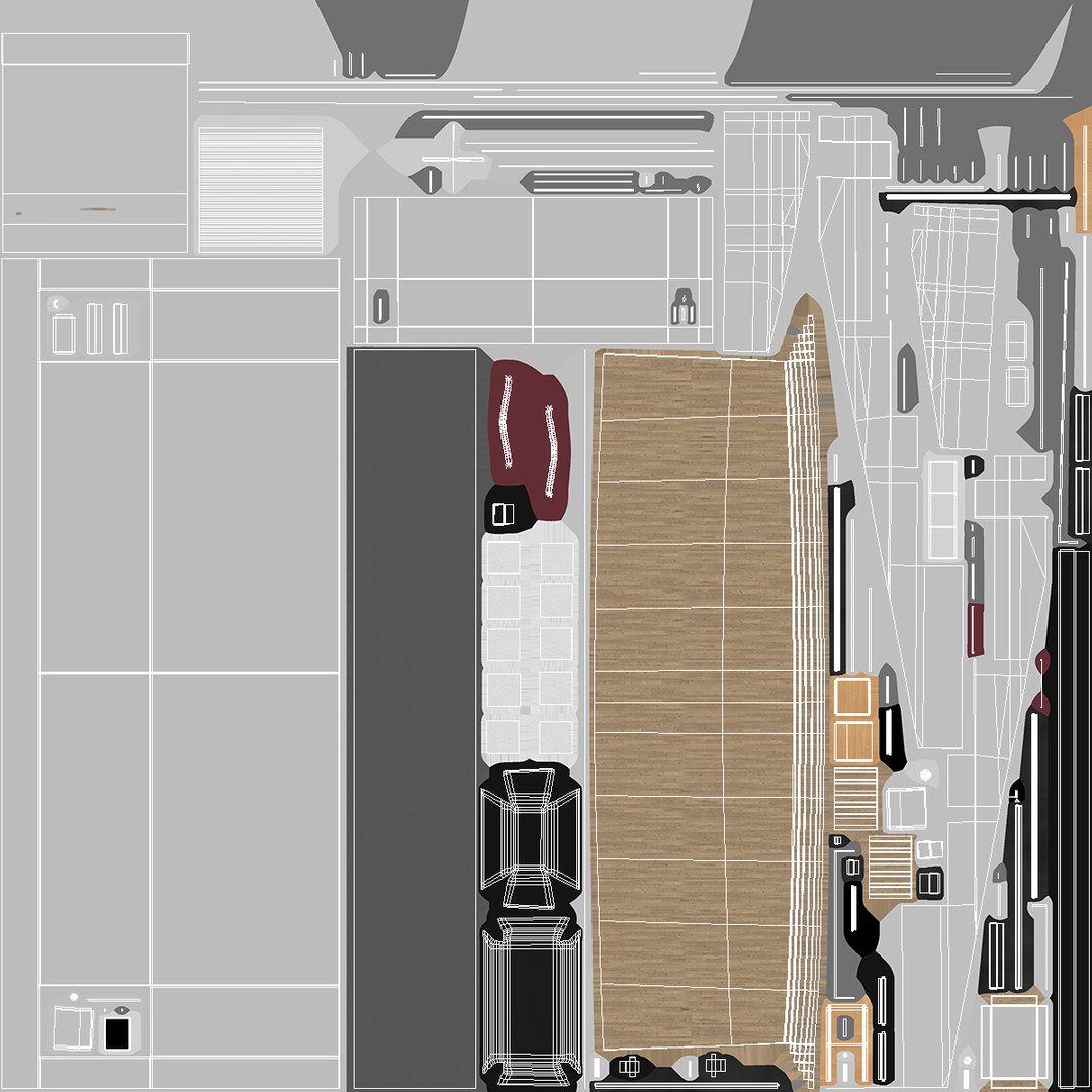 Interior Red Conference Hall 3D model - TurboSquid 2115240