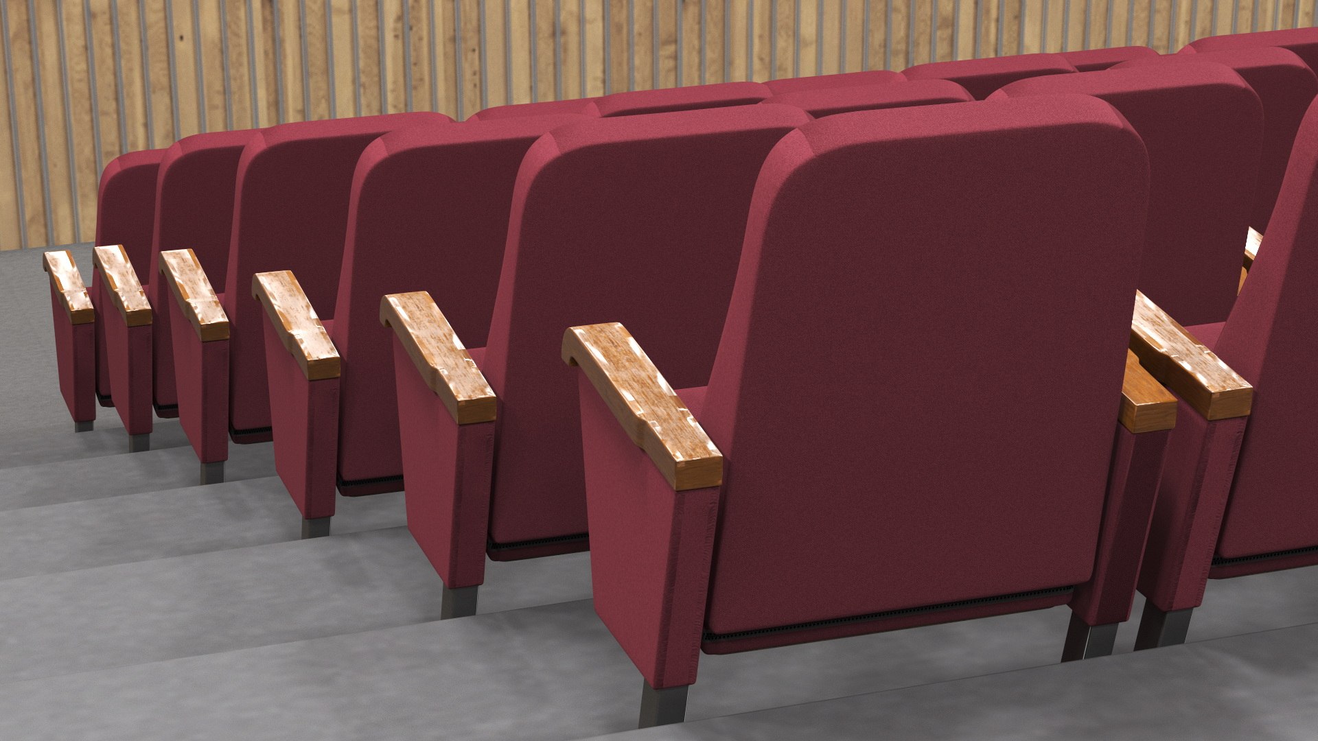 Interior Red Conference Hall 3D model - TurboSquid 2115240