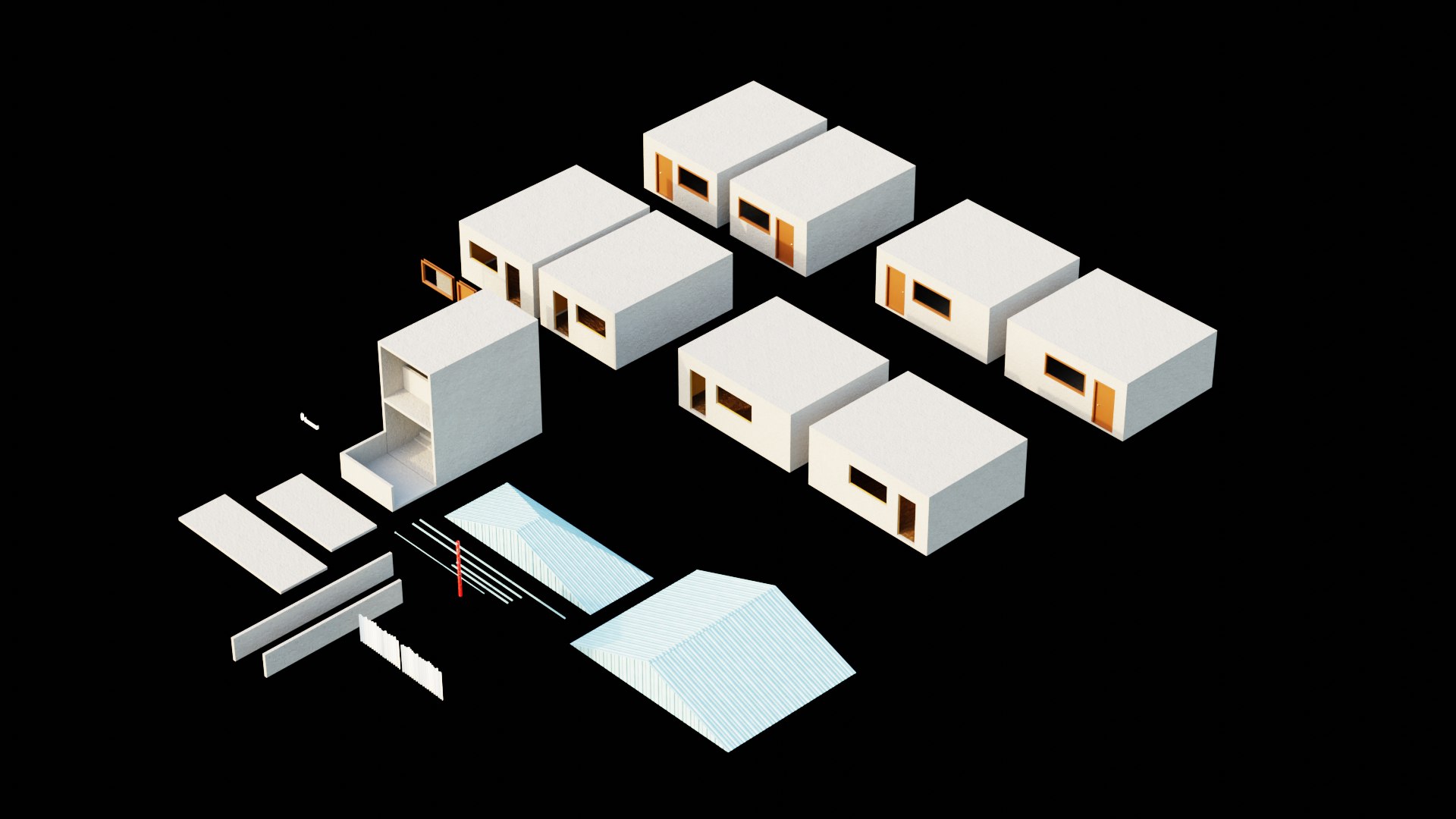 3D Model Motel Building - TurboSquid 2341117