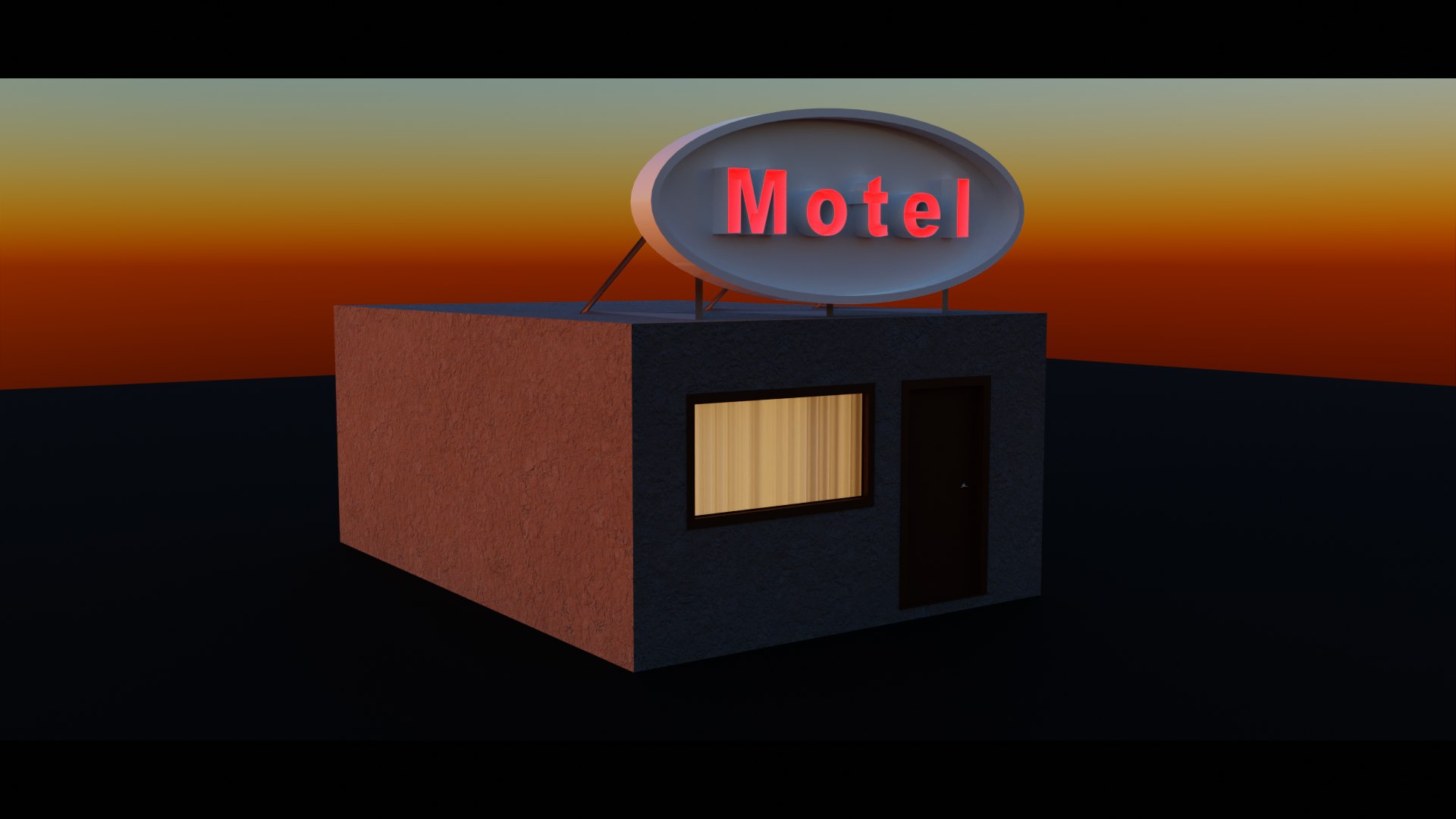 3D Model Motel Building - TurboSquid 2341117