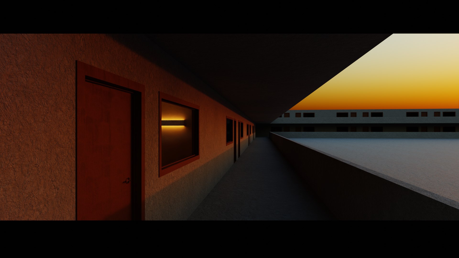 3D Model Motel Building - TurboSquid 2341117