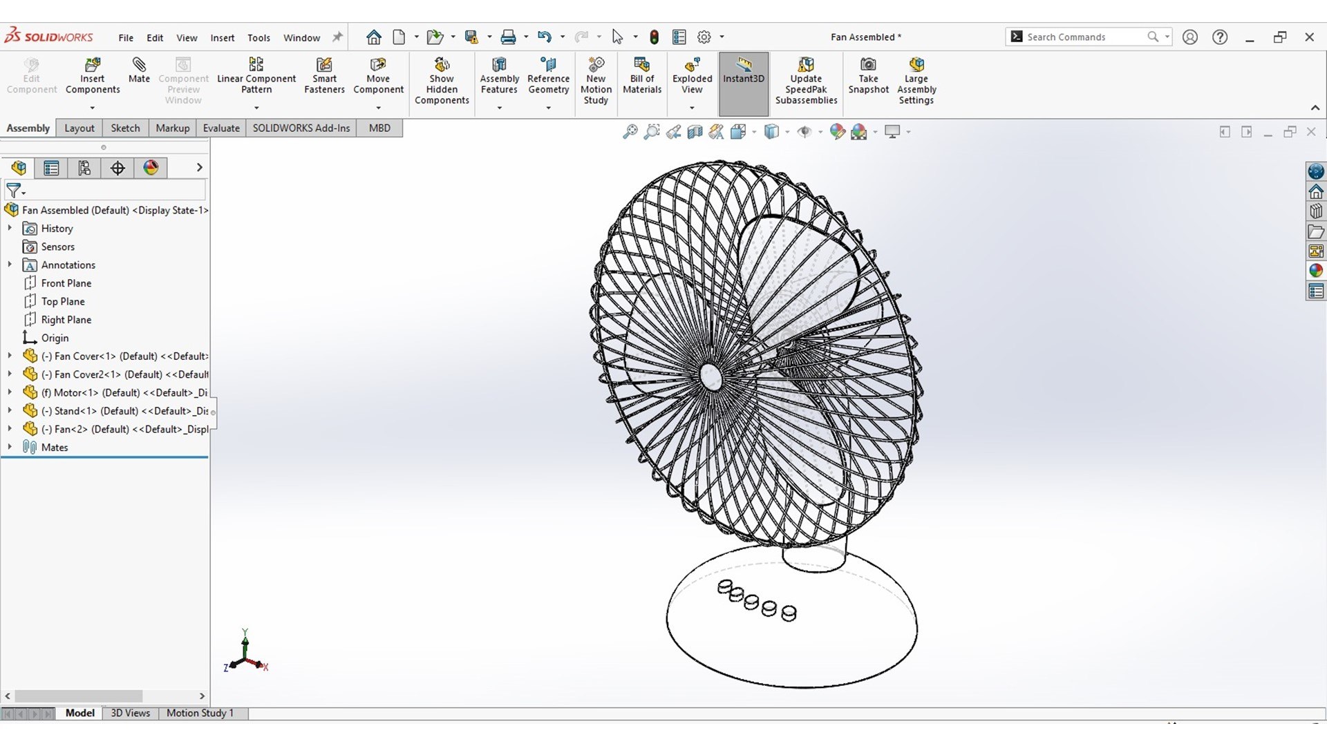 Table Fan Model - TurboSquid 2106211