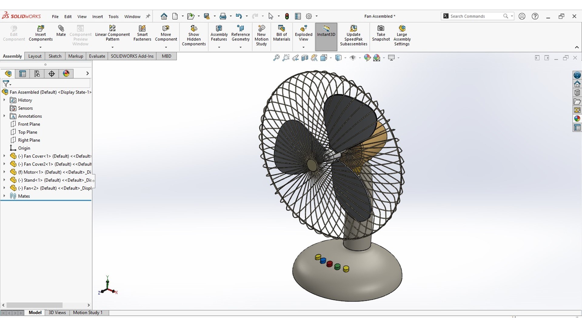 Table Fan Model - TurboSquid 2106211