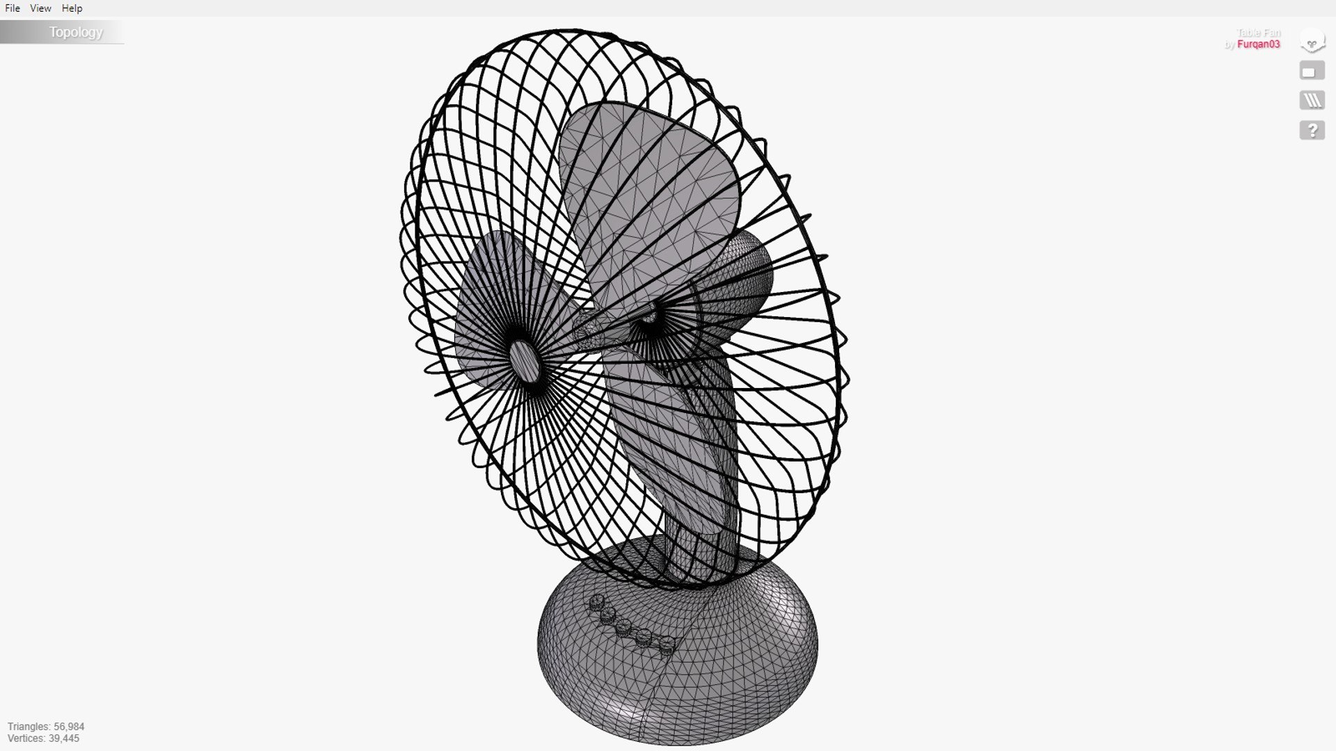 Table Fan Model - TurboSquid 2106211