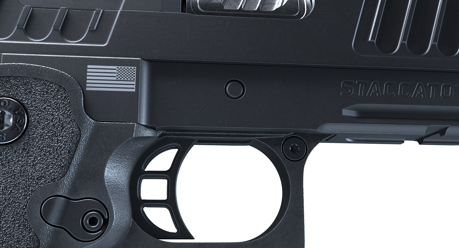 Striker Pistol Staccato CS Series PBR 3D Model - TurboSquid 2471607