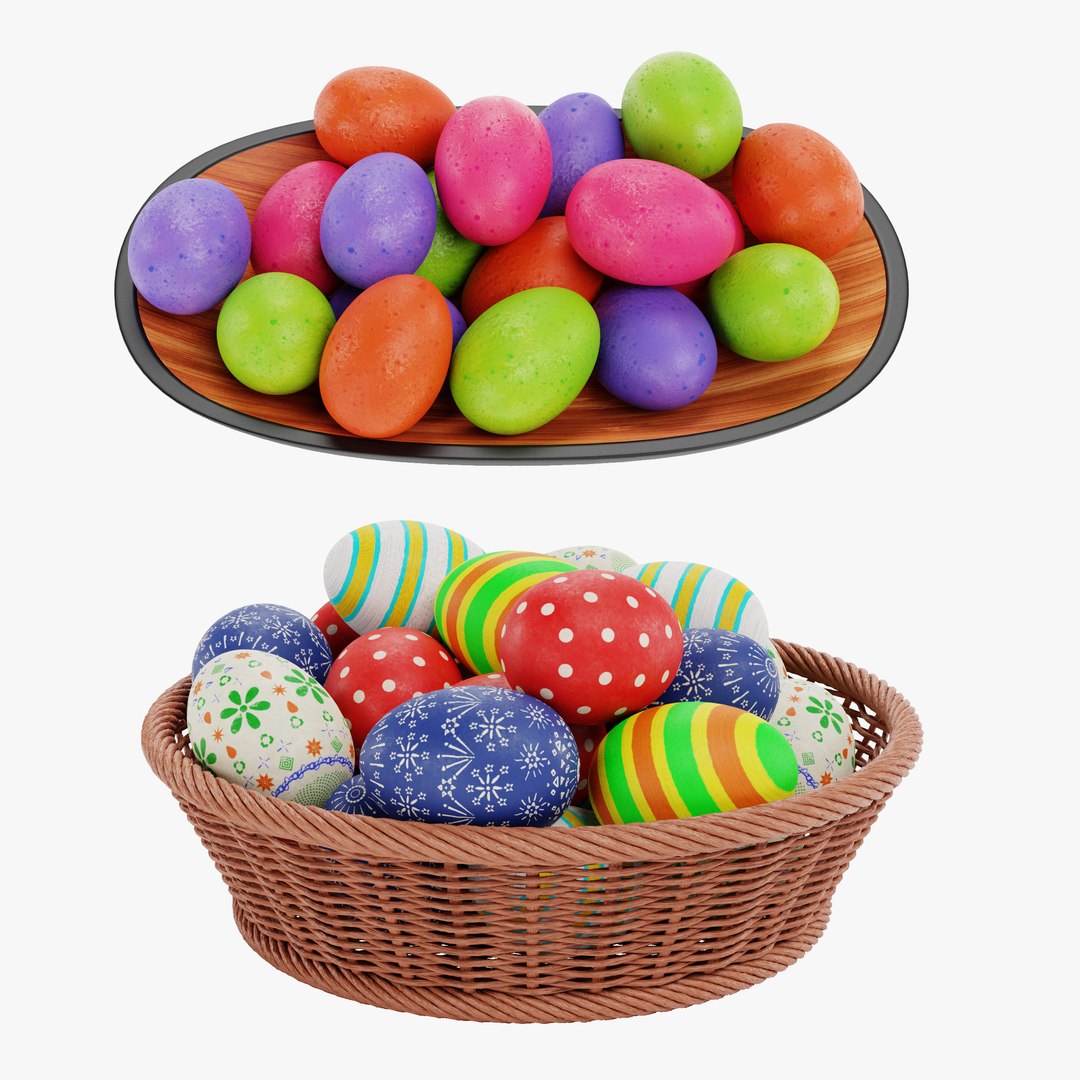 Easter Eggs Collection 3D model - TurboSquid 2179645