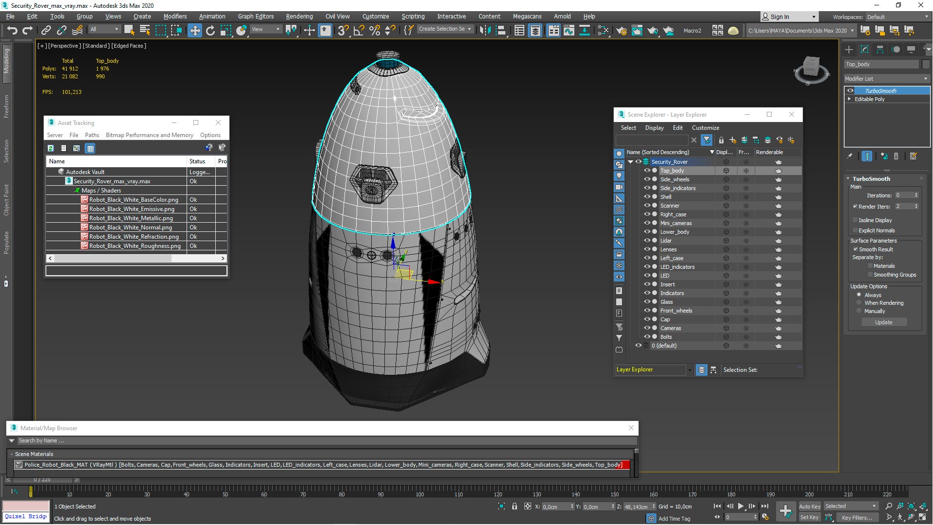 Security Rover 3D Model - TurboSquid 2315146