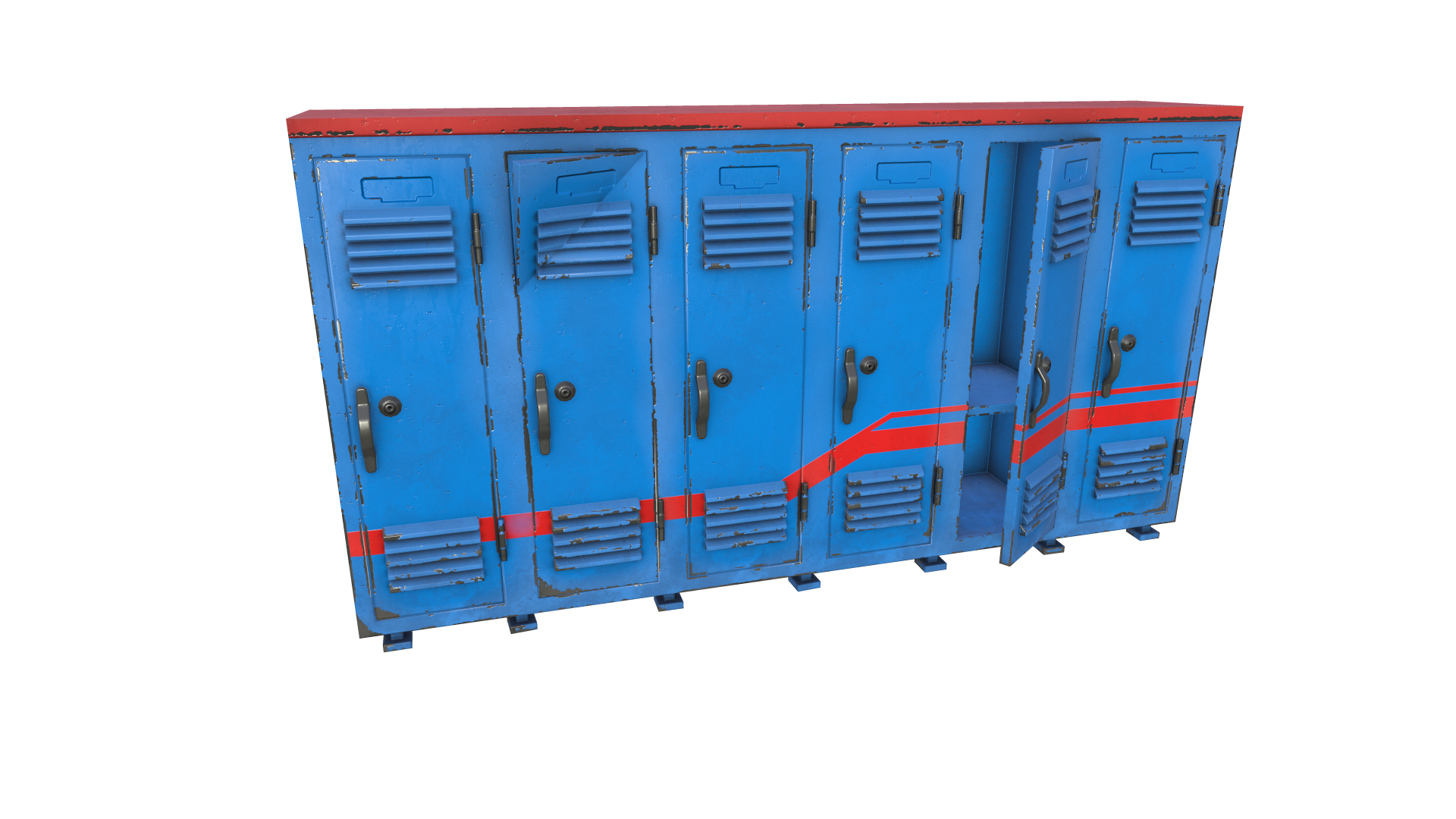 Stylized Lockers 3D - TurboSquid 1729913