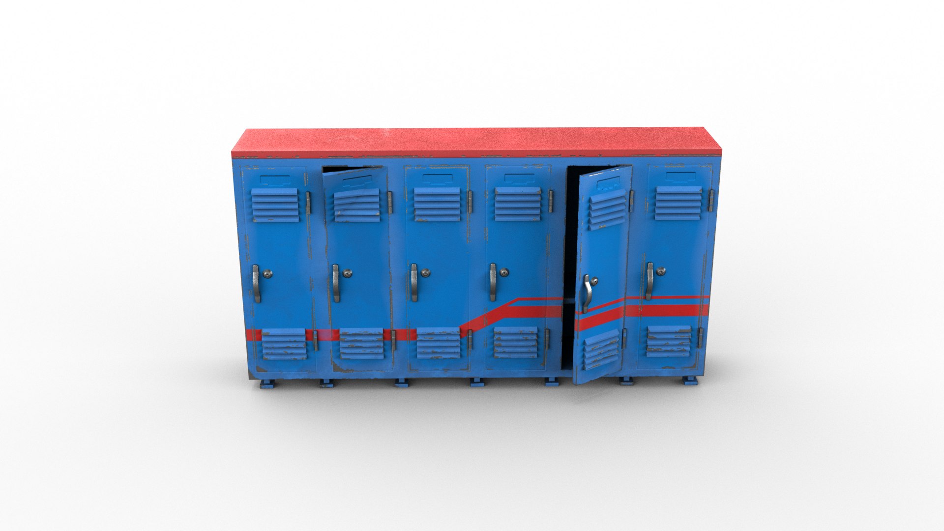 Stylized Lockers 3D - TurboSquid 1729913