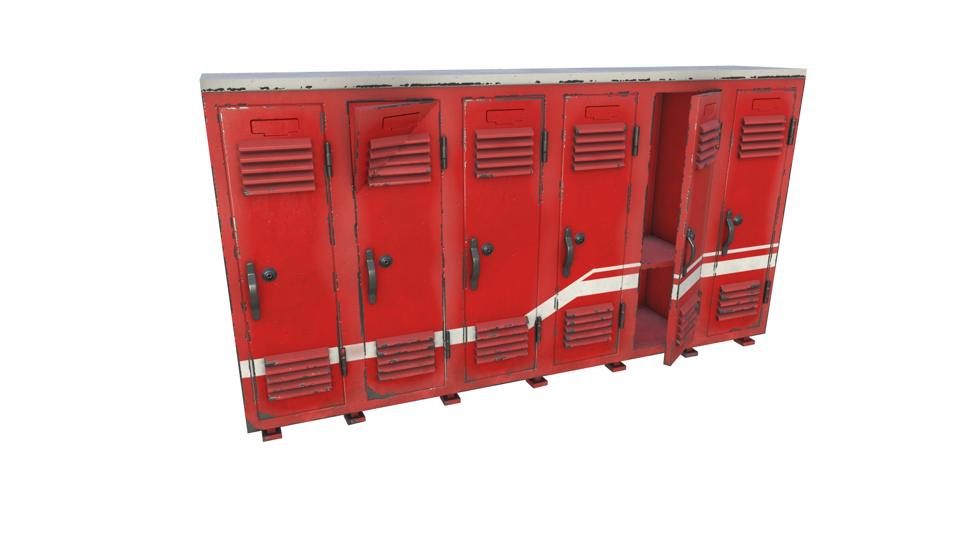 Stylized Lockers 3D - TurboSquid 1729913