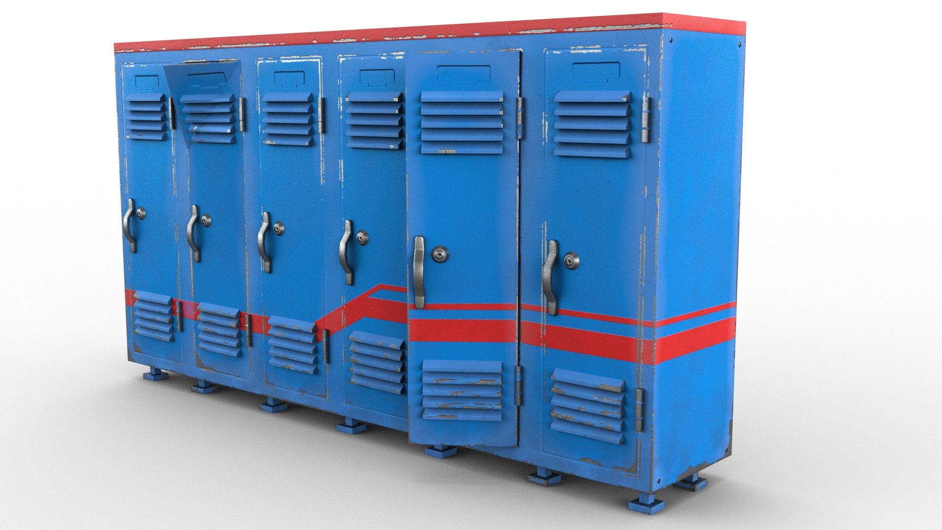Stylized Lockers 3D - TurboSquid 1729913
