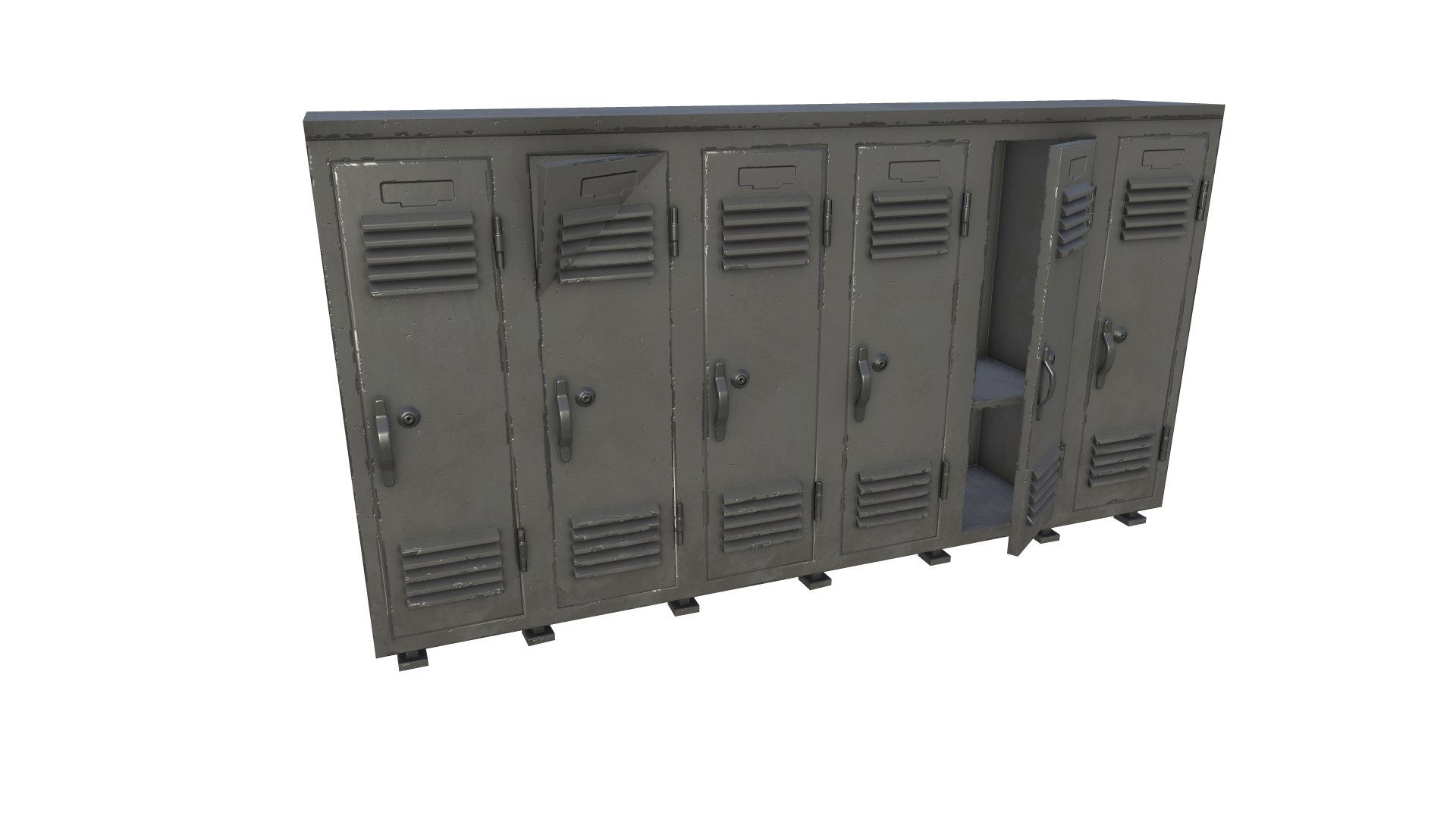 Stylized Lockers 3D - TurboSquid 1729913