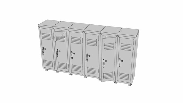Stylized Lockers 3D - TurboSquid 1729913