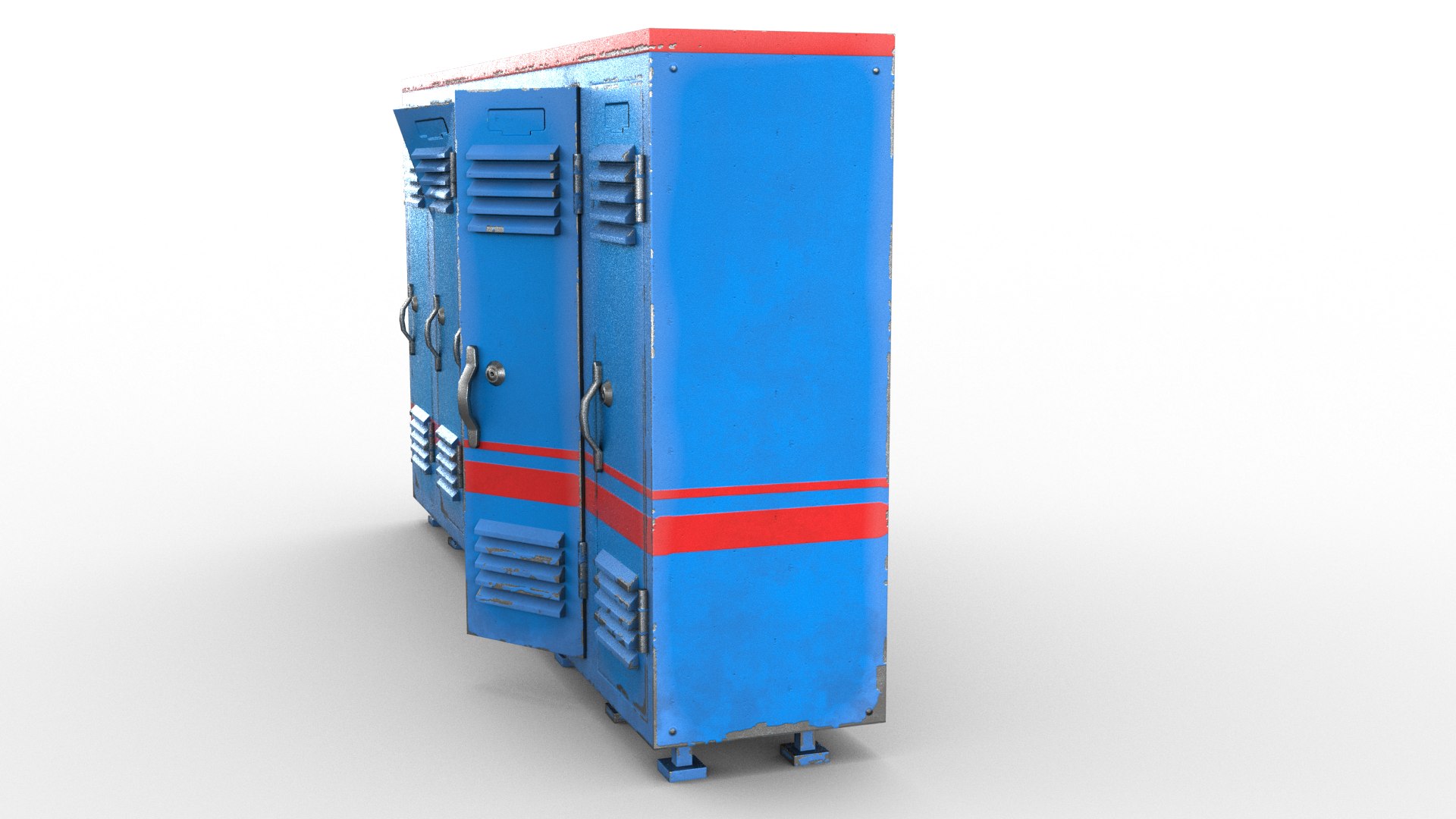 Stylized Lockers 3D - TurboSquid 1729913