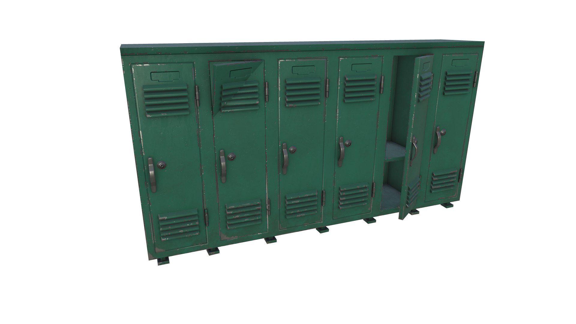Stylized Lockers 3D - TurboSquid 1729913