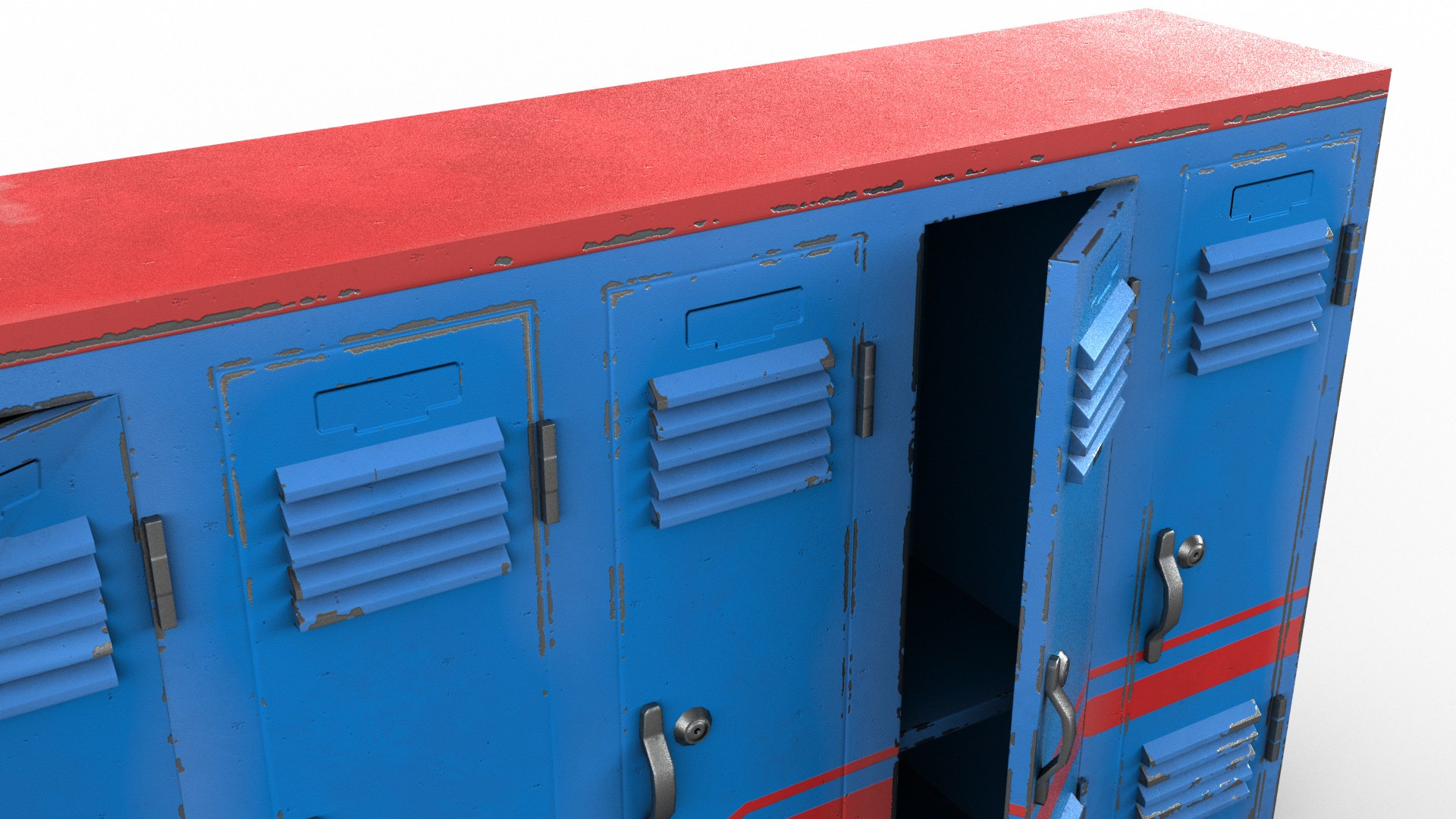 Stylized Lockers 3D - TurboSquid 1729913