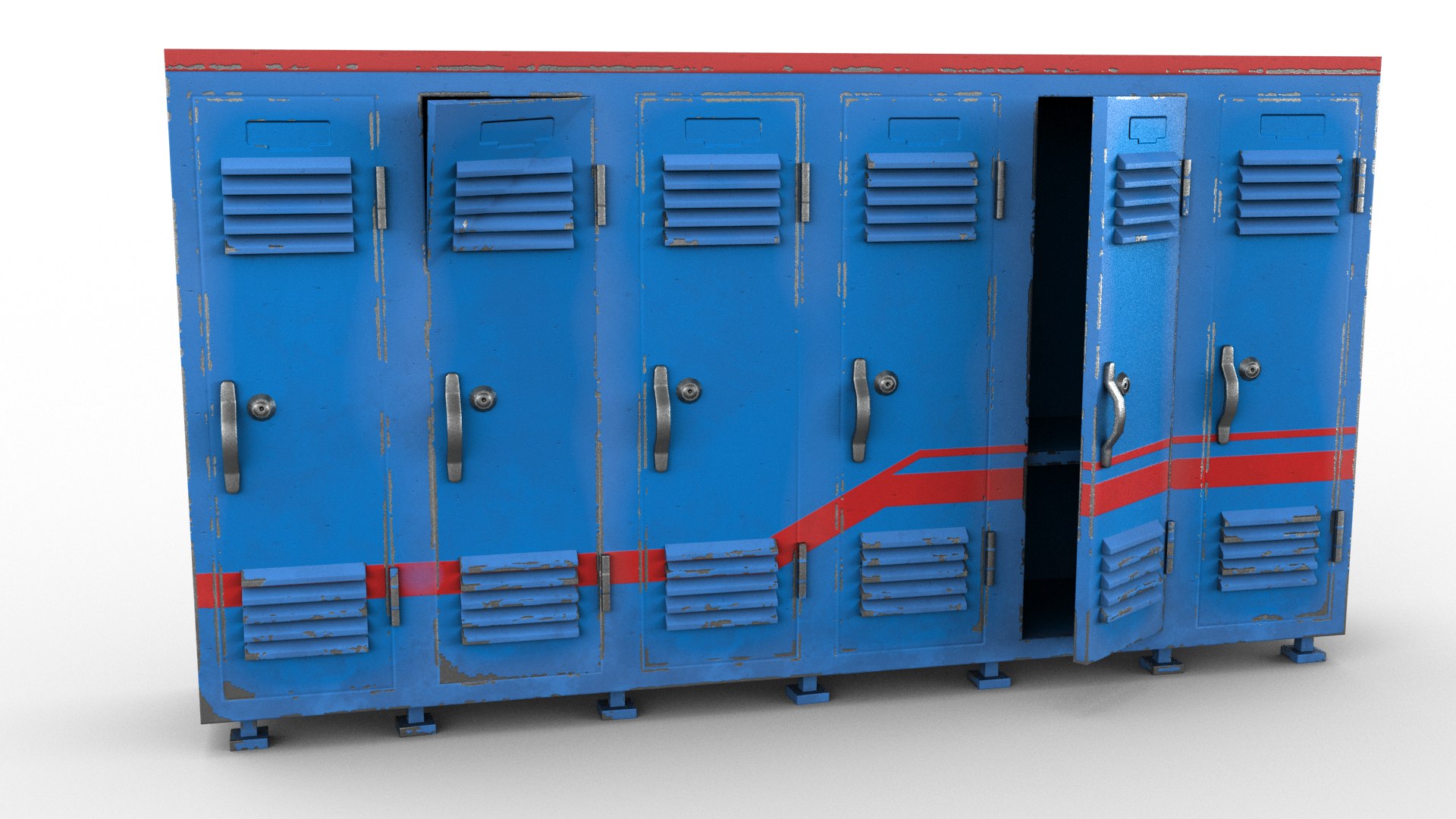 Stylized Lockers 3D - TurboSquid 1729913