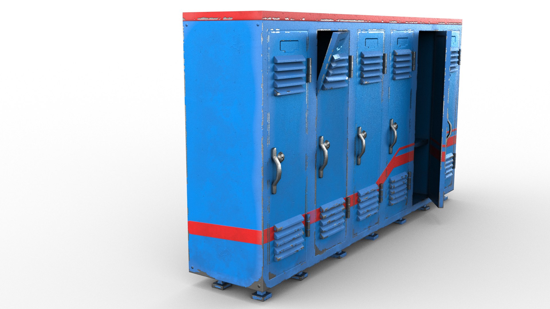 Stylized Lockers 3D - TurboSquid 1729913