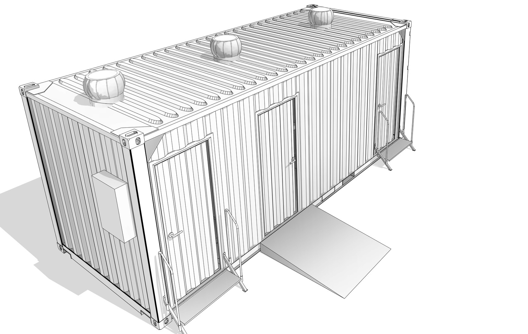 3D Container Ablution - TurboSquid 2361026