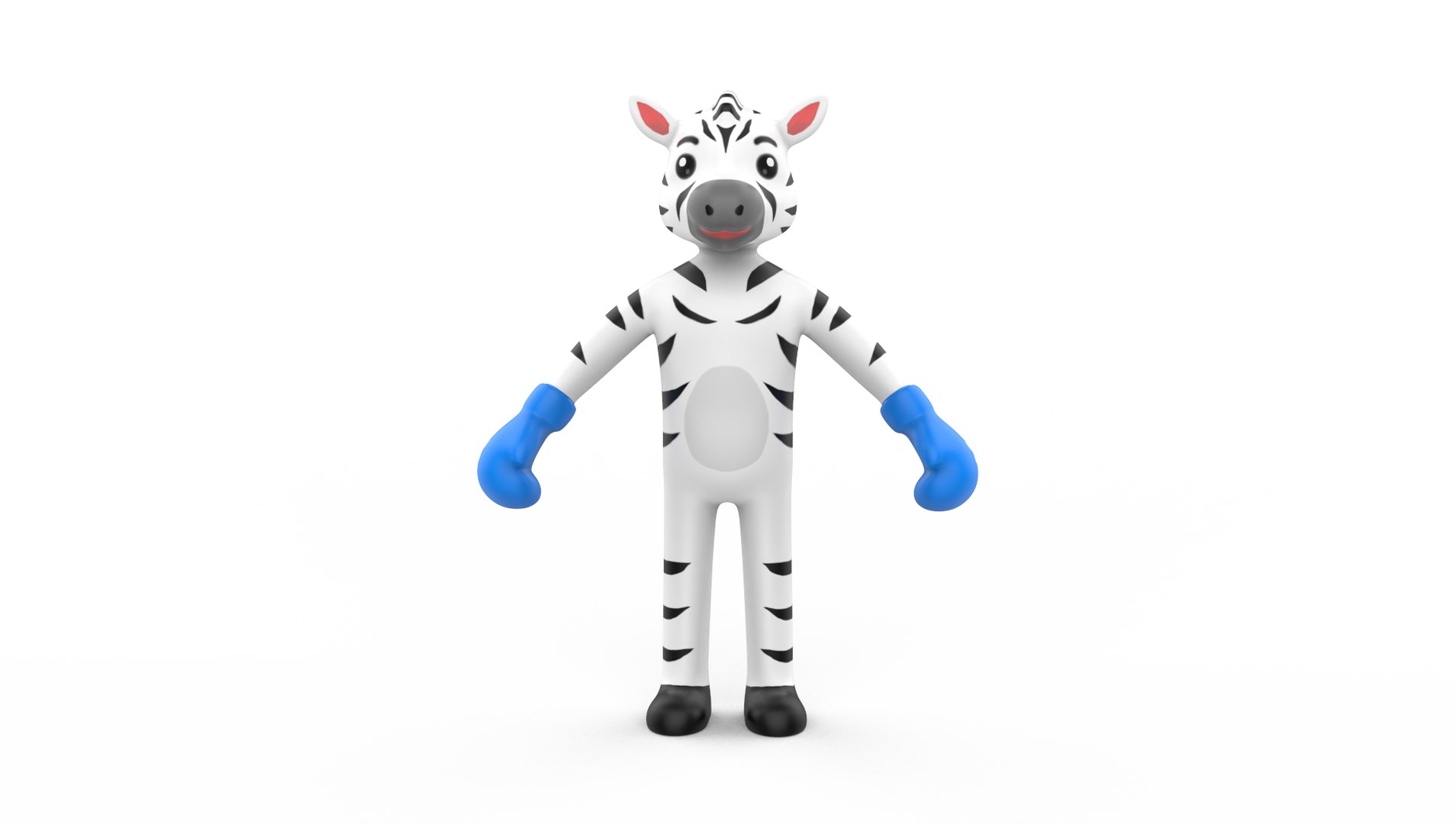3D Boxing Zebra Animal Animated Model - TurboSquid 2163182